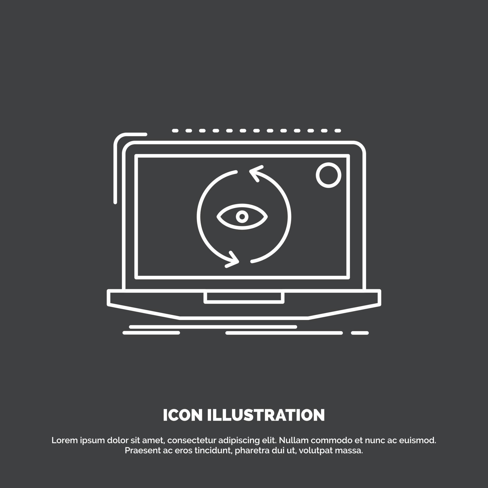 App Application New Software Update Icon Line Vector Symbol For Ui And Ux Website Or