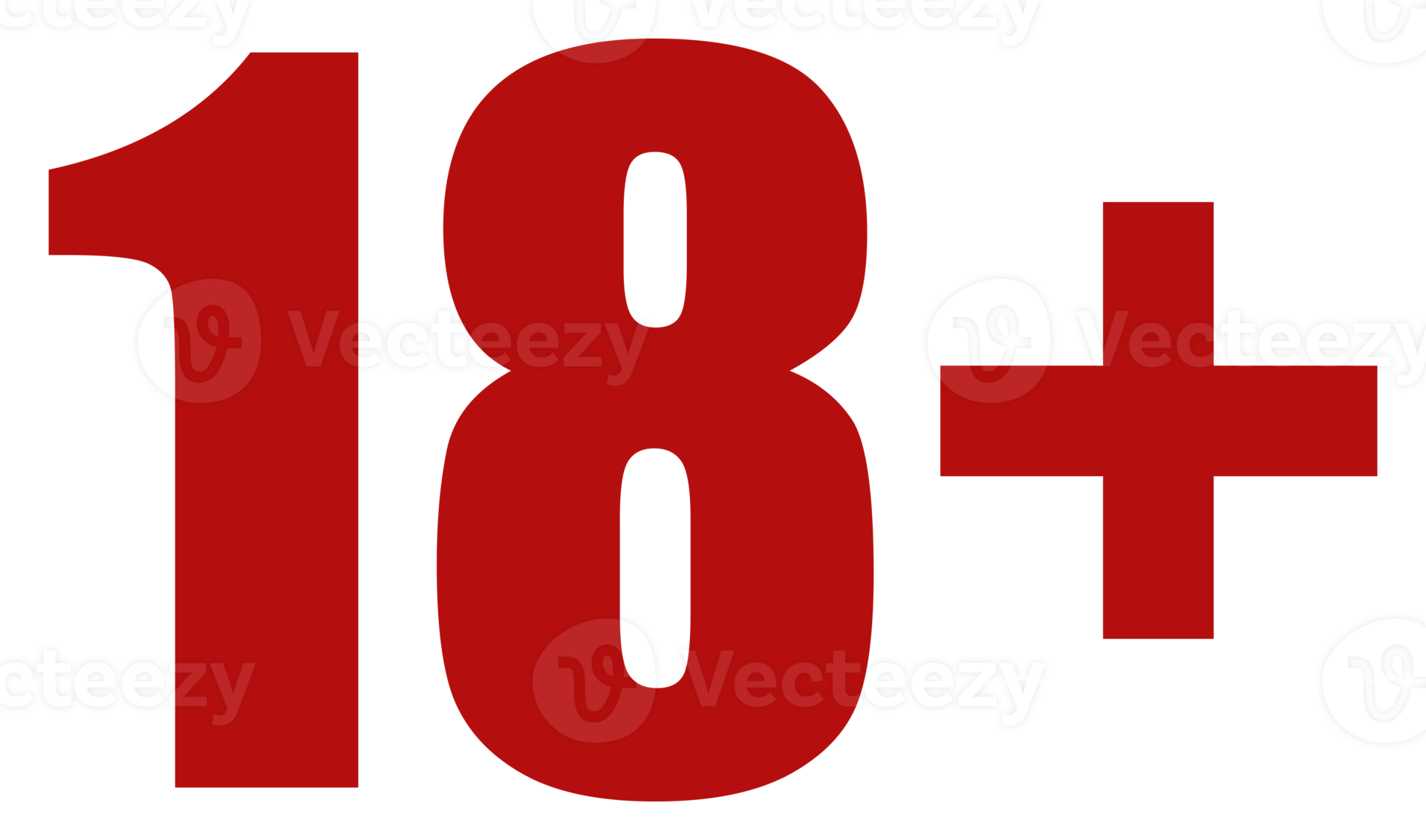 Sign of Adult Only Icon Symbol for Eighteen Plus 18 plus and Twenty One Plus 21 plus Age. Format ...