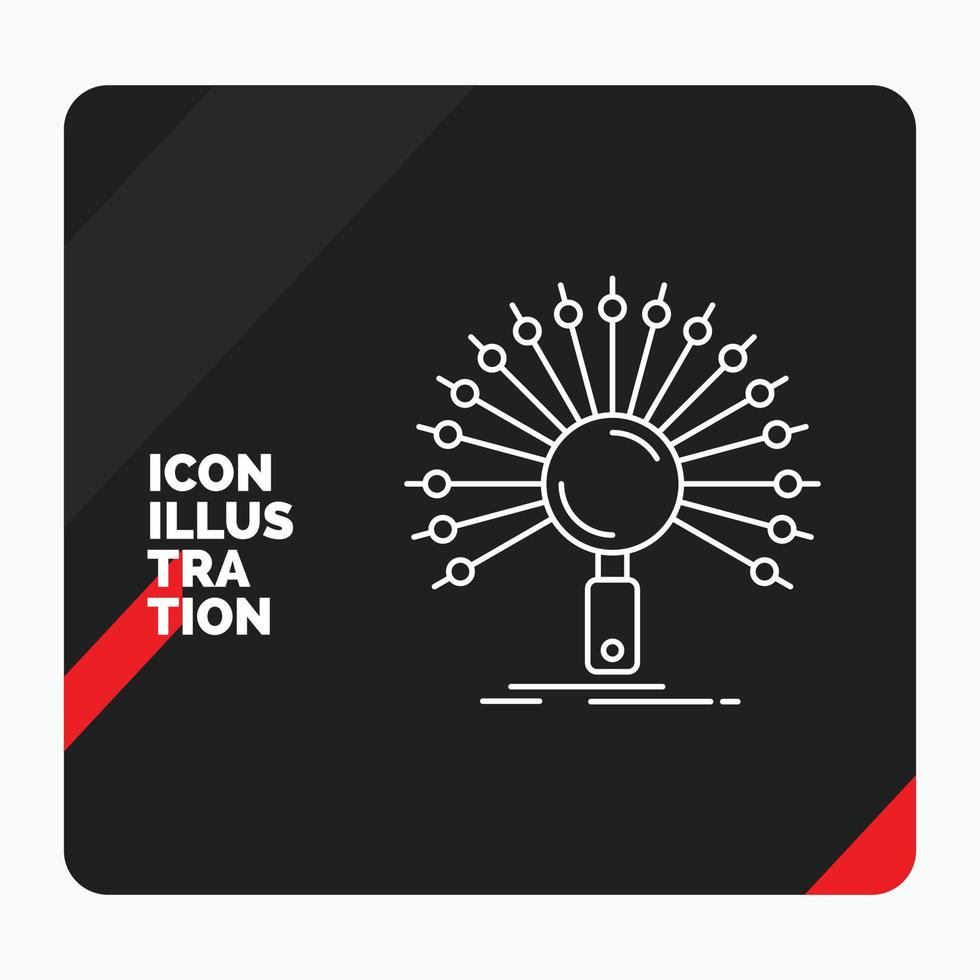 Red And Black Creative Presentation Background For Data Information Informational Network