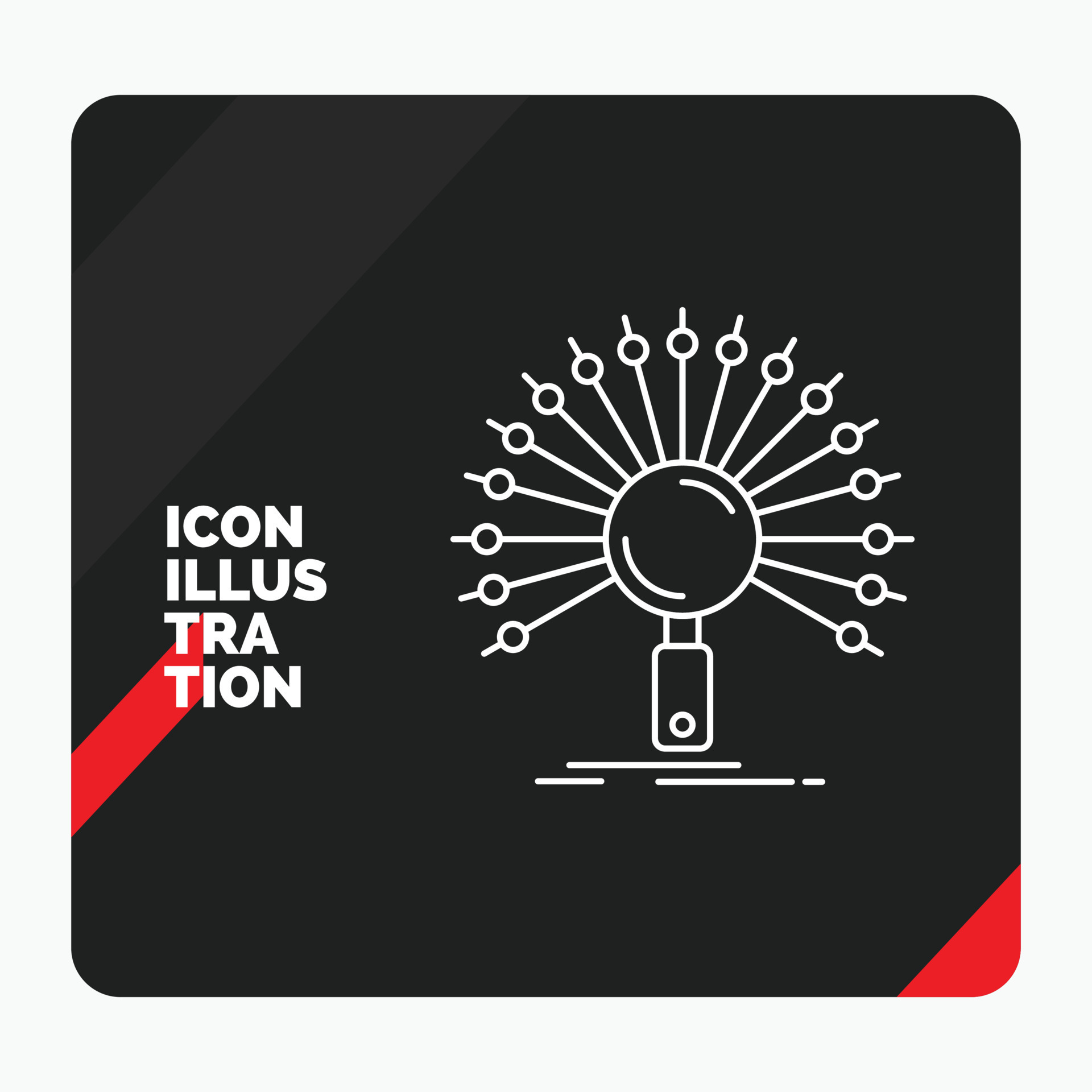 Red And Black Creative Presentation Background For Data Information Informational Network