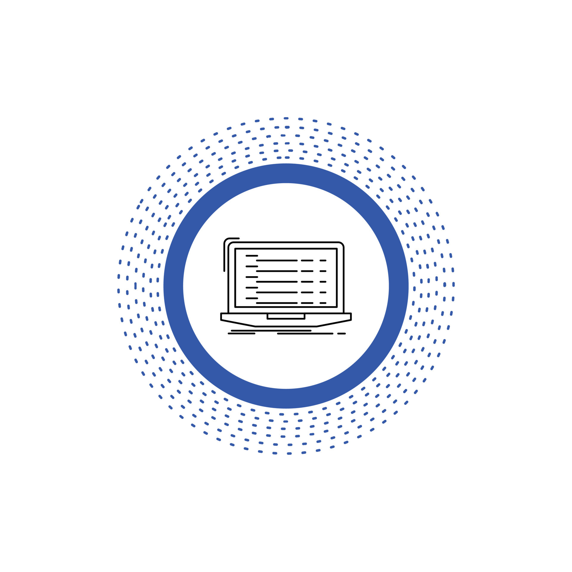 Api App Coding Developer Laptop Line Icon Vector Isolated