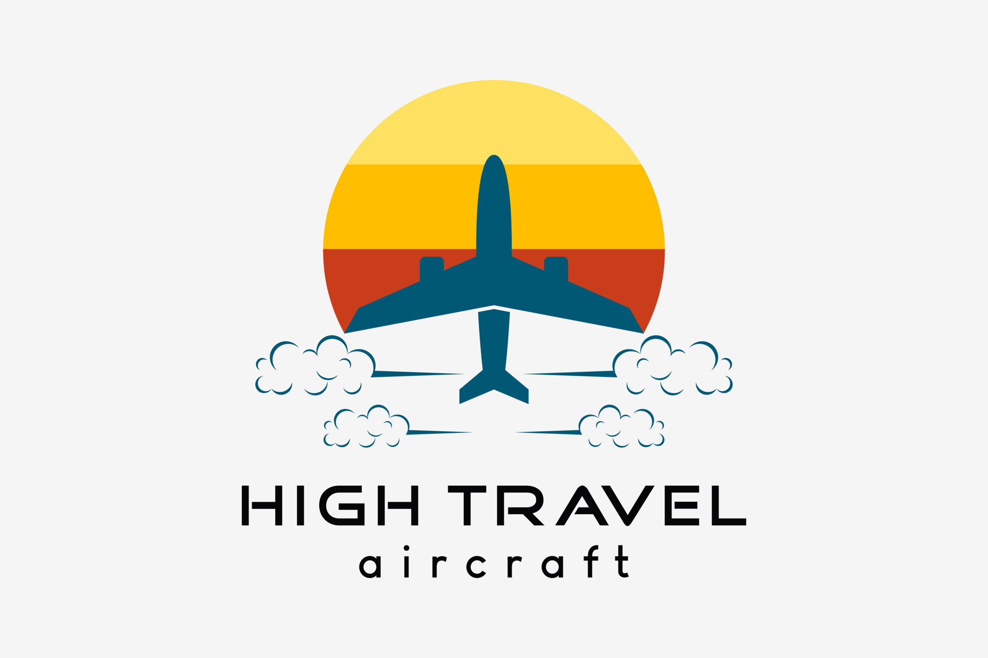 Airplane Logo Design Tourism Business Travel Vector Illustration airplane-logo-design-tourism-business-travel-vector-illustration