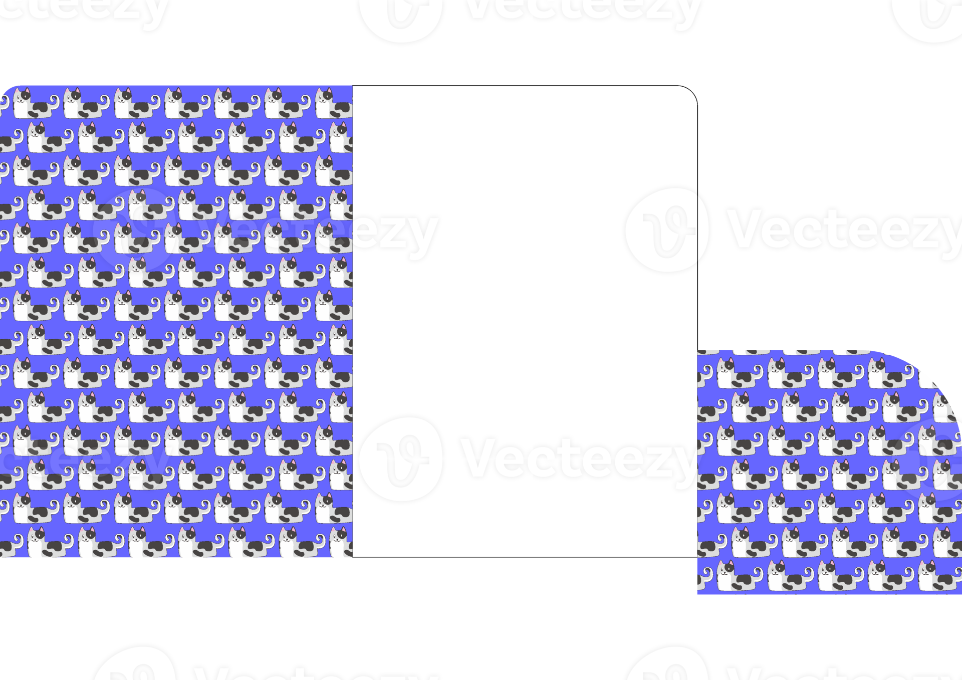 File Folder Design With Cat Pattern Themefile Folder Design With Cat