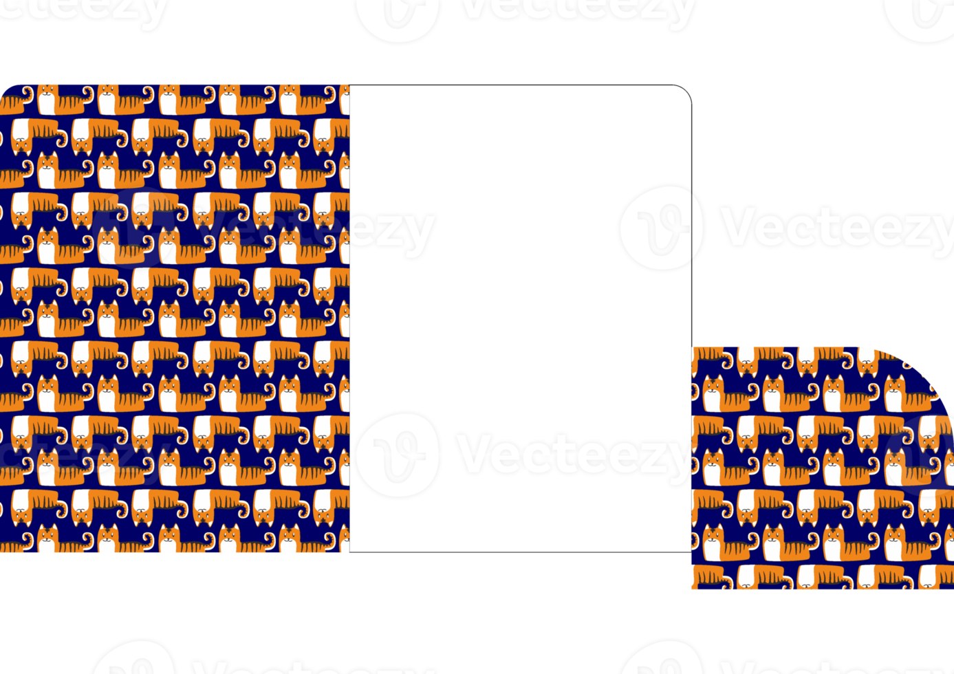 File Folder Design With Cat Pattern Themefile Folder Design With Cat Pattern Theme 12984263 Png