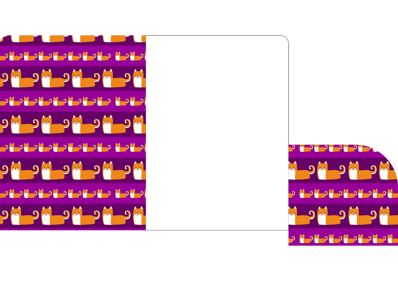 File Folder Design With Cat Pattern Themefile Folder Design With Cat