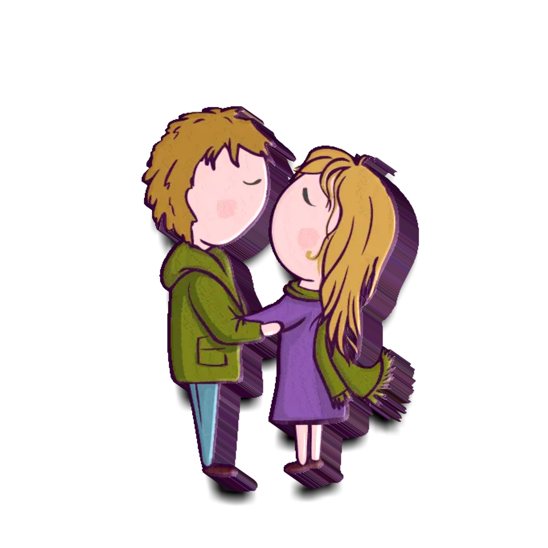 Romantic Couple Emoji 12984354 Png
