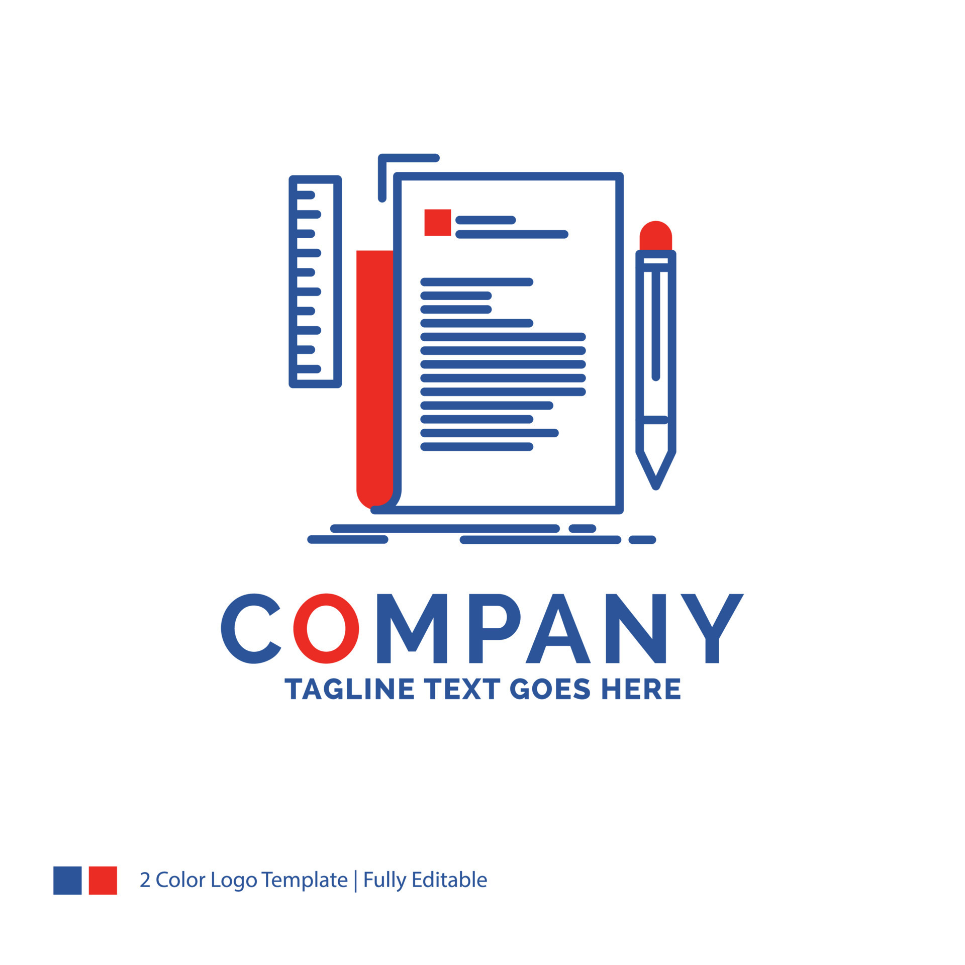 Company Name Logo Design For Code Coding File Programming Script Blue And Red Brand Name