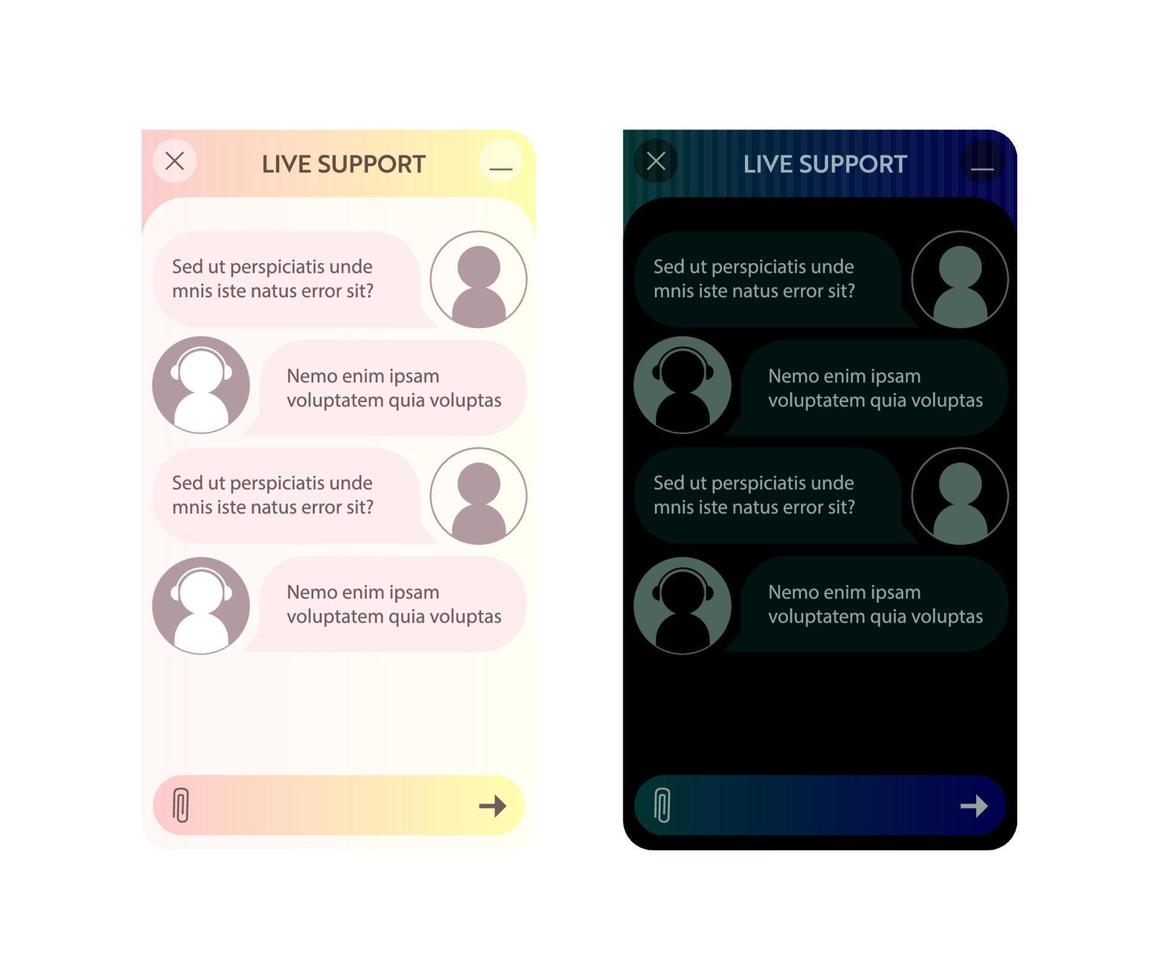 Chatbot Window Set User Interface Of Application With Online Dialogue