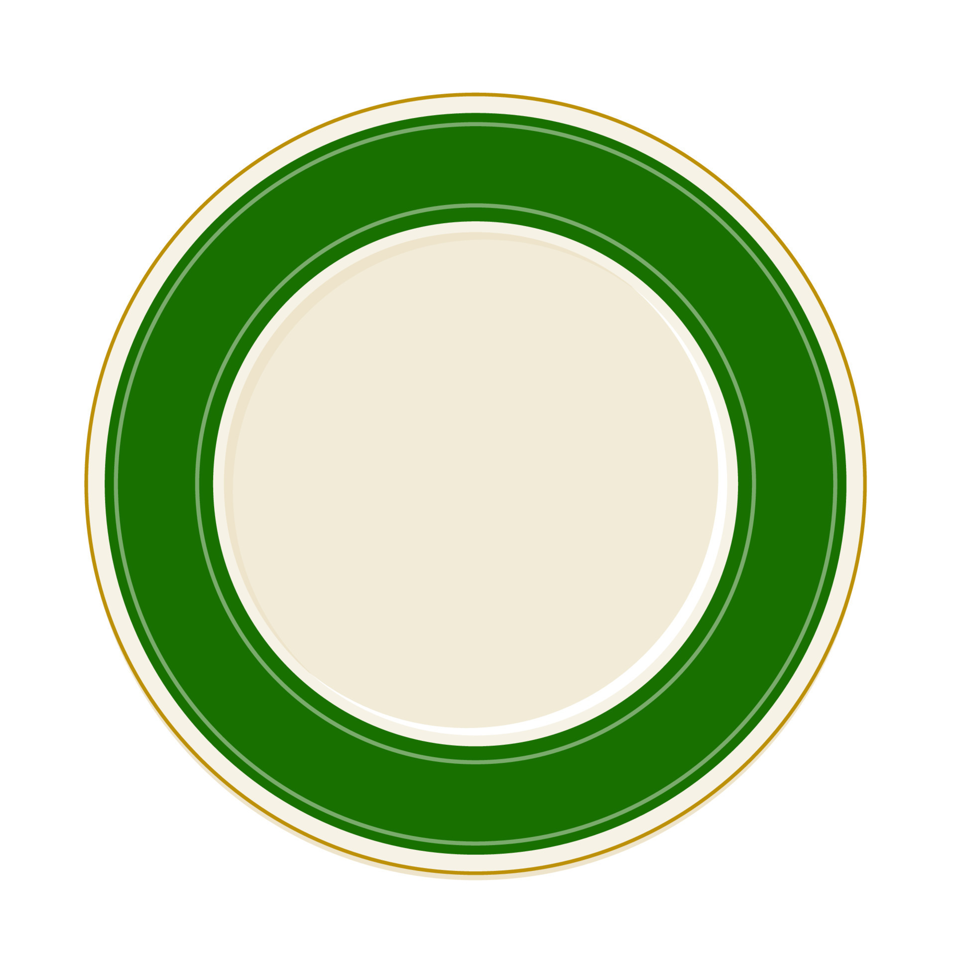 Empty classic white vector plate in cartoon style top view 12985971 ... Empty classic white vector plate in cartoon style top view 12985971 ...