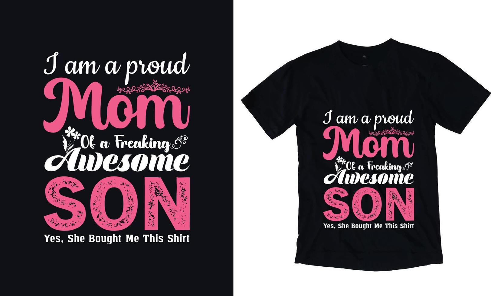 mothers day t-shirt design template 12986119 Vector Art at Vecteezy