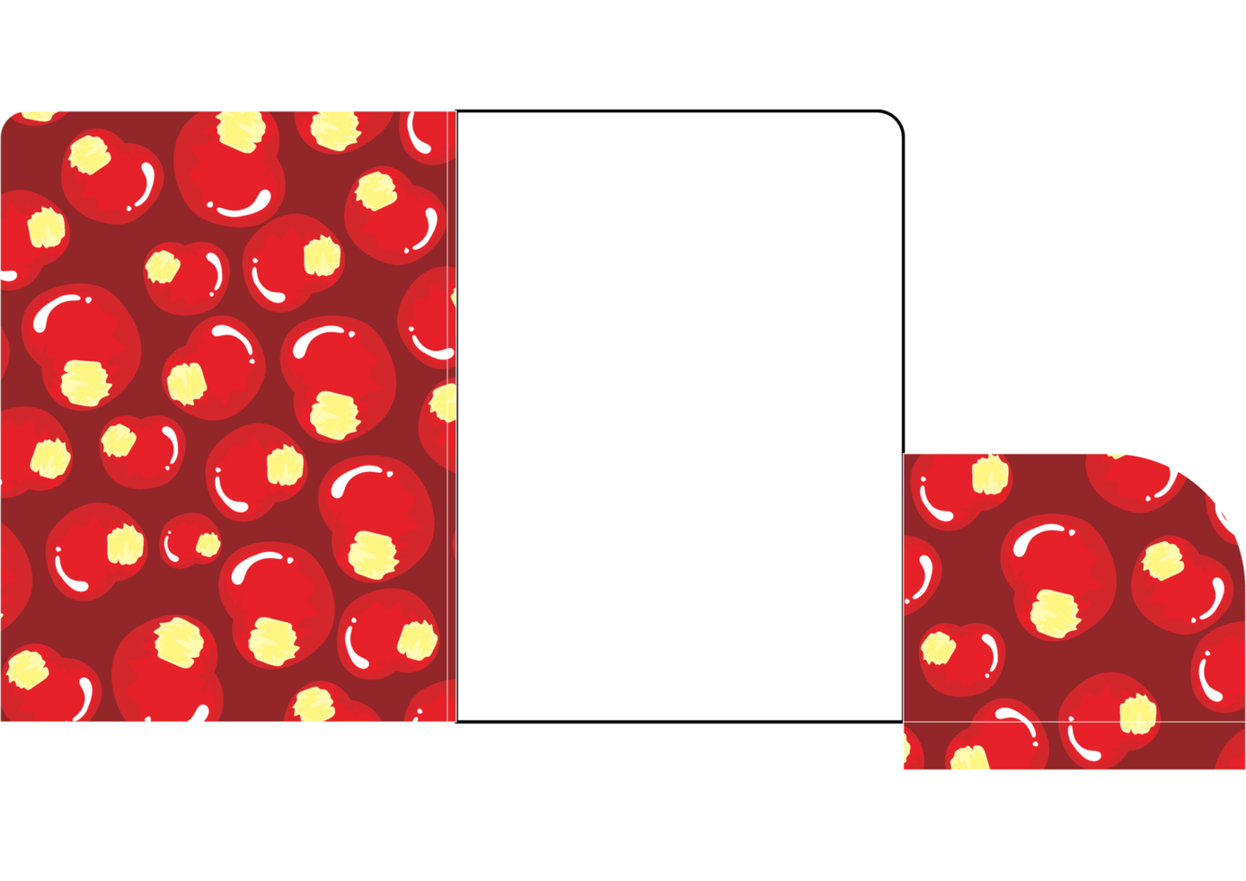 File Folder Design with Apple pattern theme 12986611 PNG