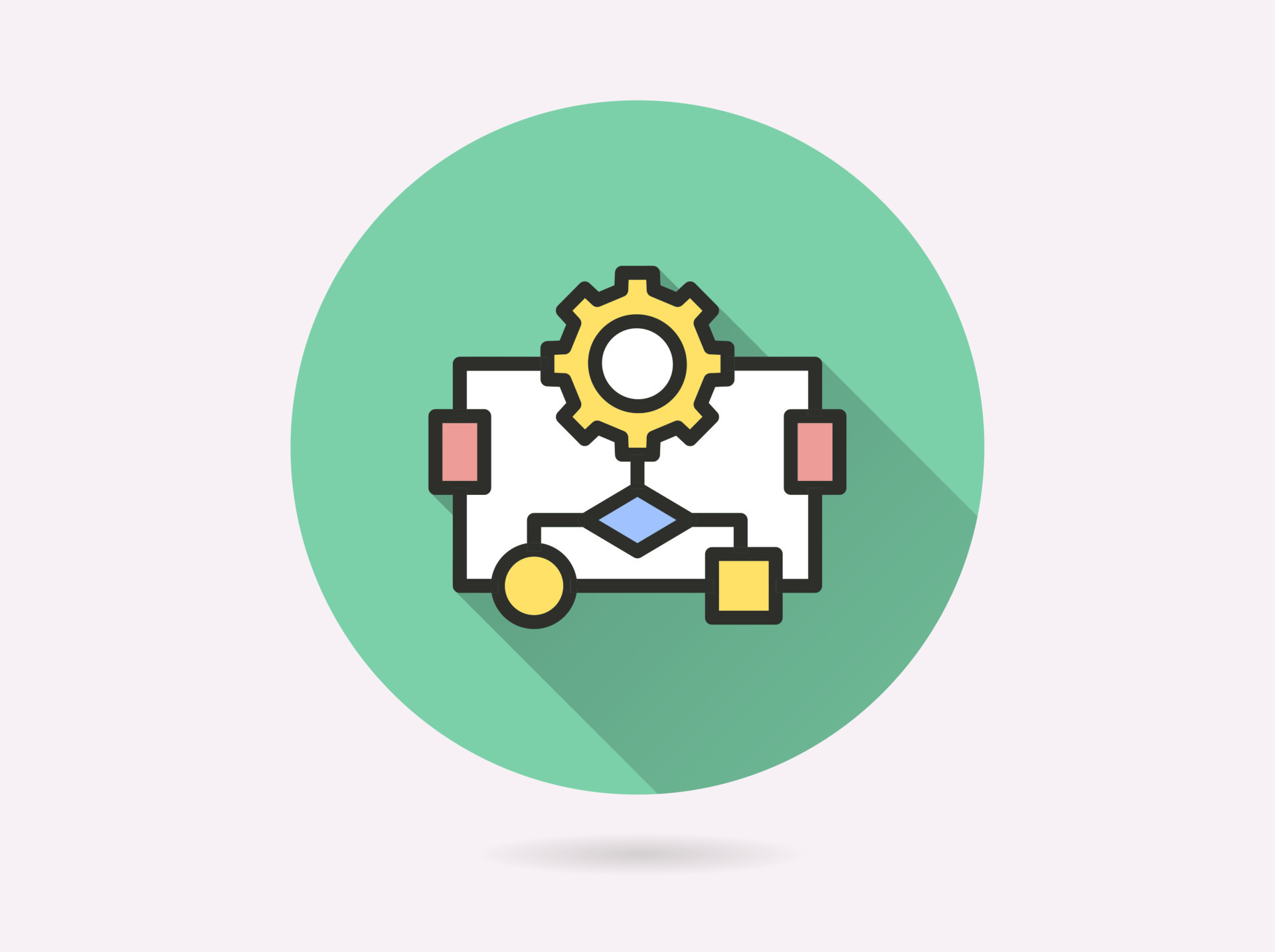 Algorithm icon for graphic and web design. 12991028 Vector Art at Vecteezy