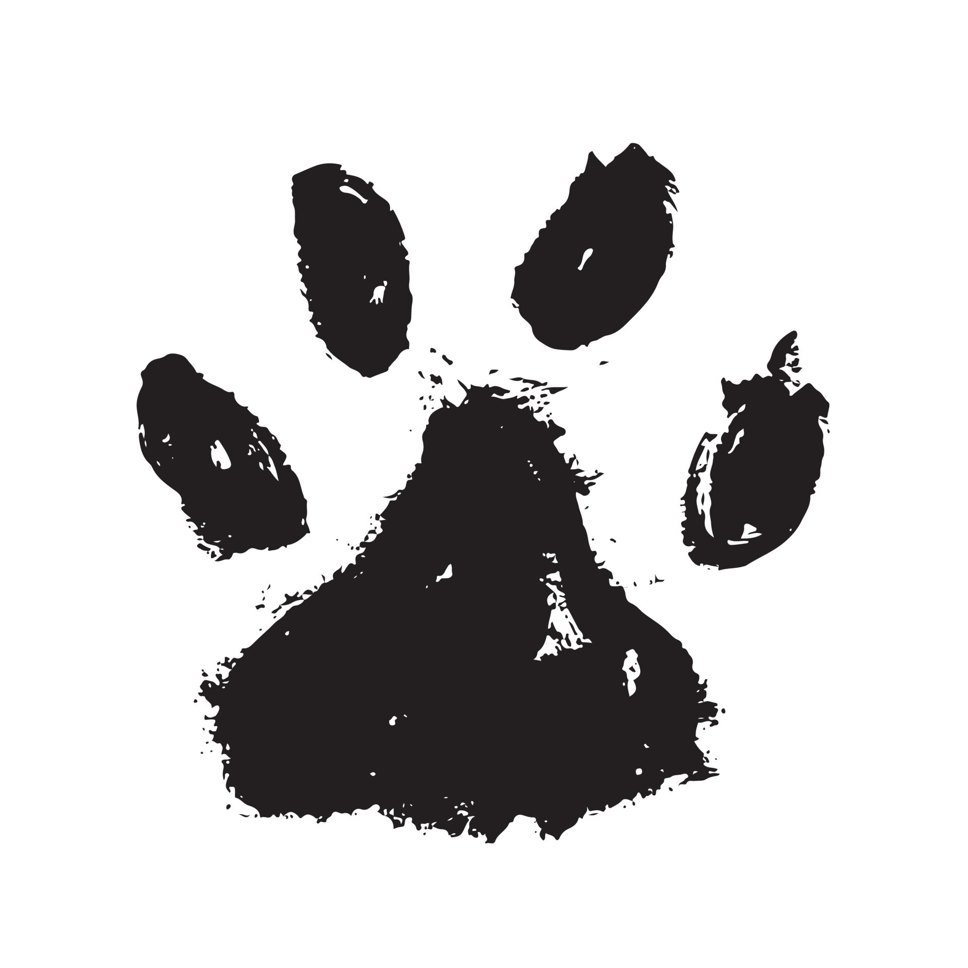 Dog Paw Print Ink