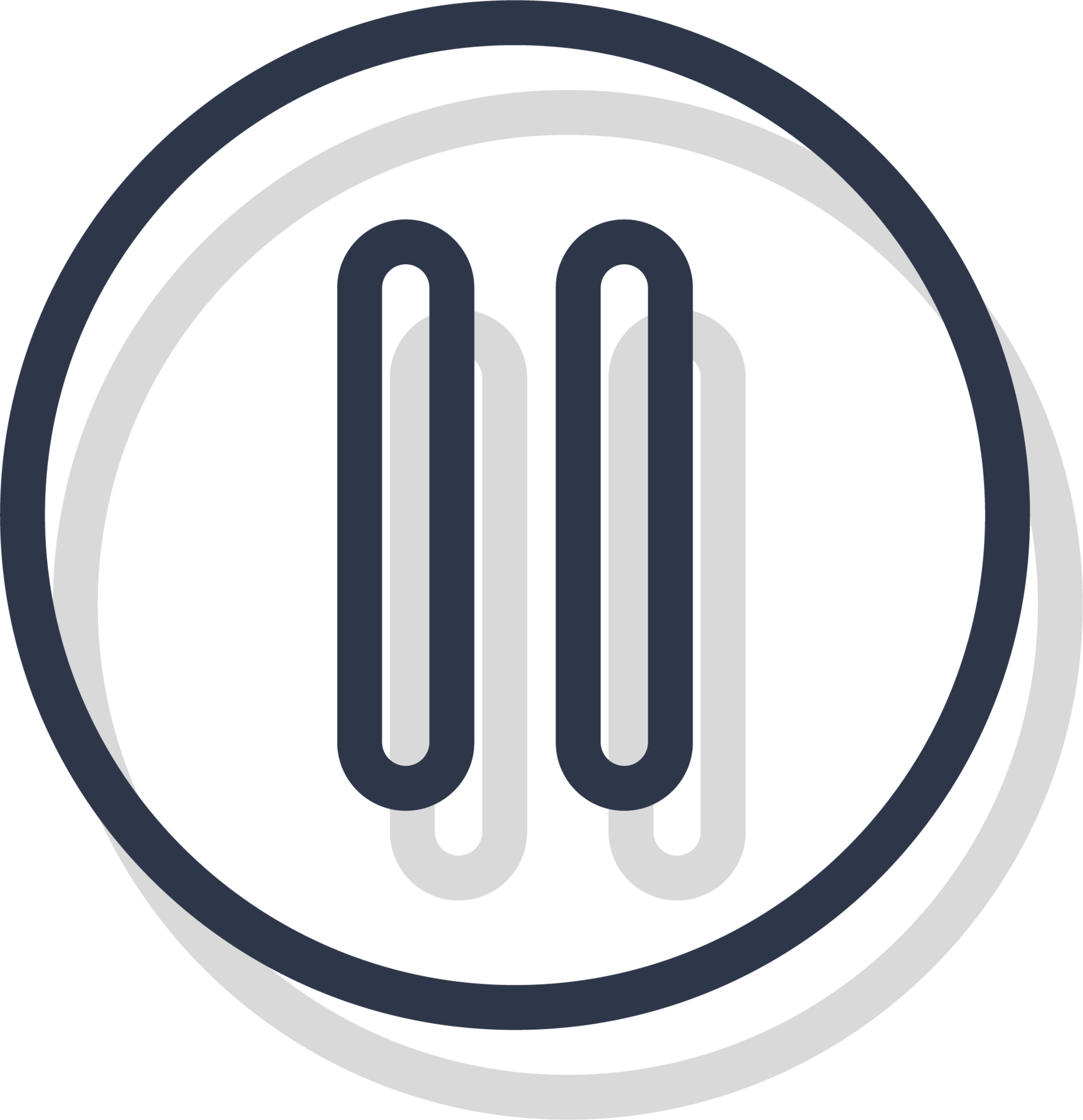 Pause Icon For Media Player Button Interface Video And Audio Player