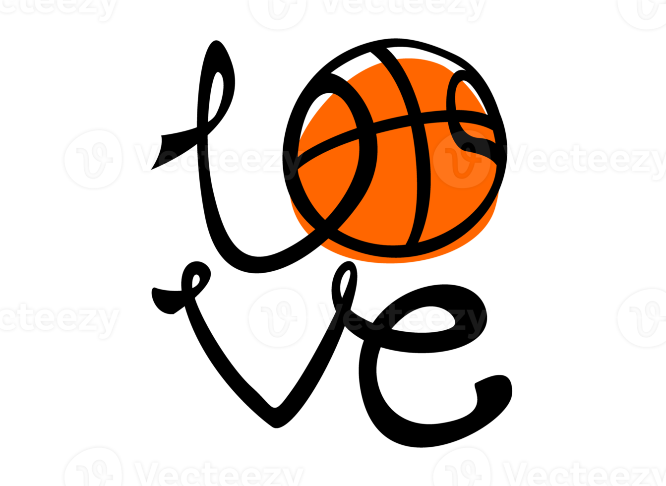 Me Encanta El Diseño De Tipografía De Baloncesto 12996800 Png