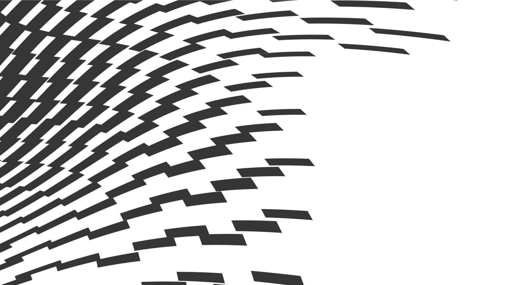 Vector Abstract Geometric Seamless Pattern With Wave Fading Lines Tracks Halftone Stripes