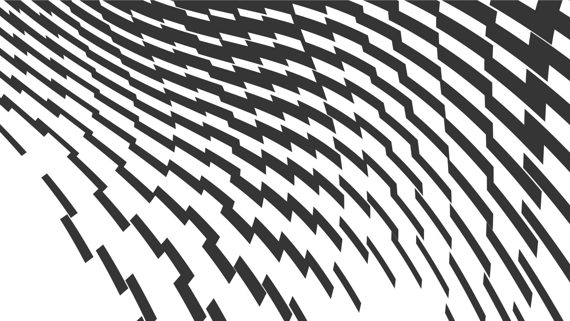 Vector Abstract Geometric Seamless Pattern With Wave Fading Lines Tracks Halftone Stripes