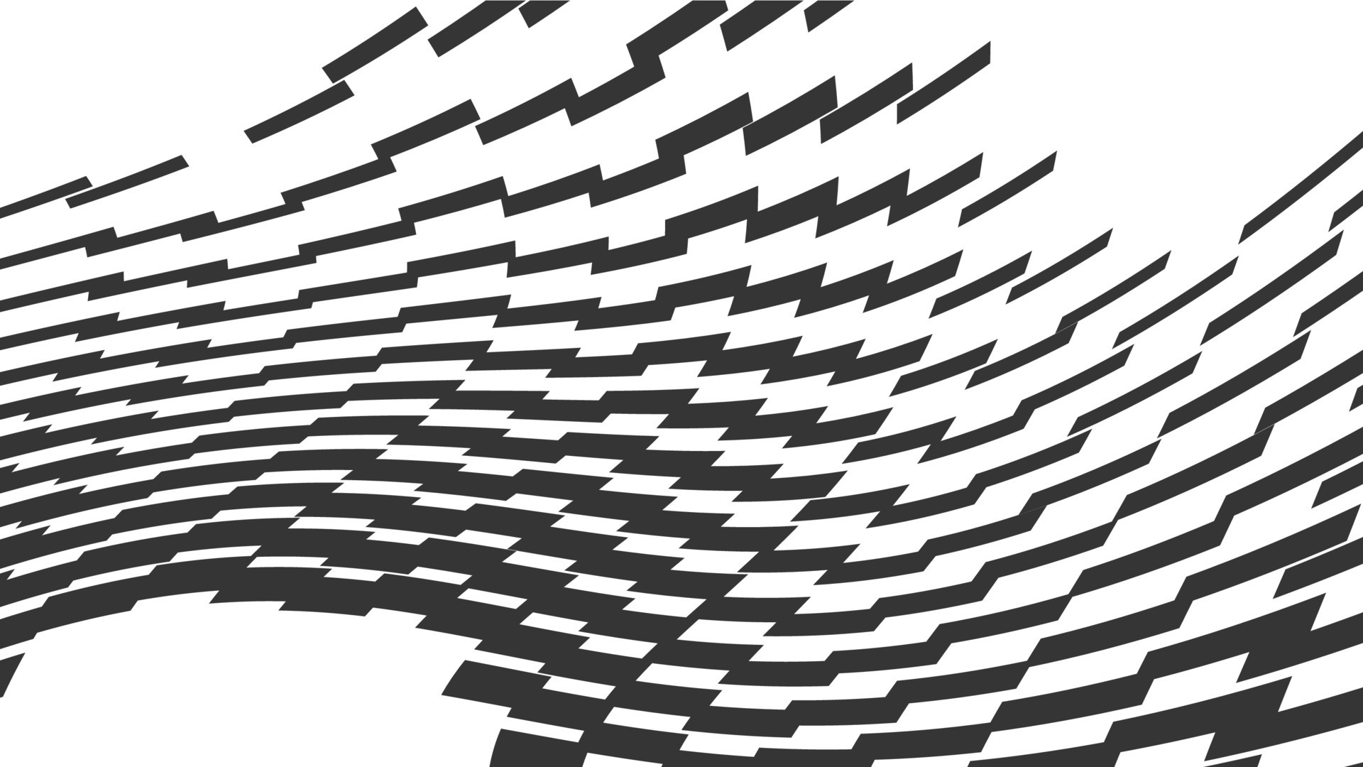 Vector Abstract Geometric Seamless Pattern With Wave Fading Lines