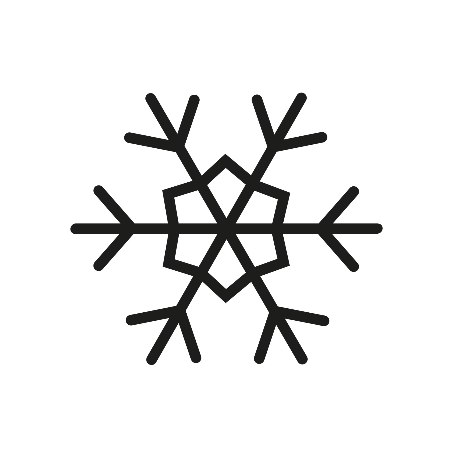 Simple snowflake icon. 12998621 Vector Art at Vecteezy