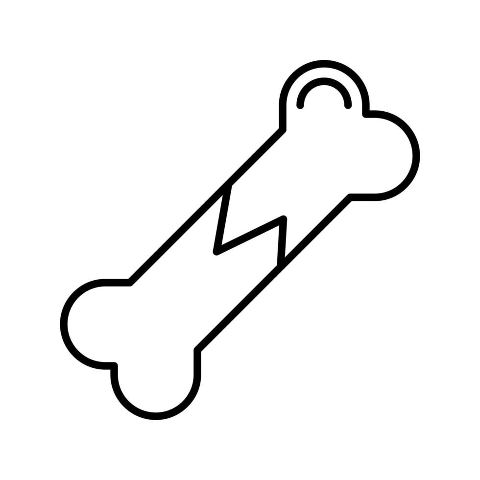 Broken Bone Vector Icon 13000273 Vector Art At Vecteezy