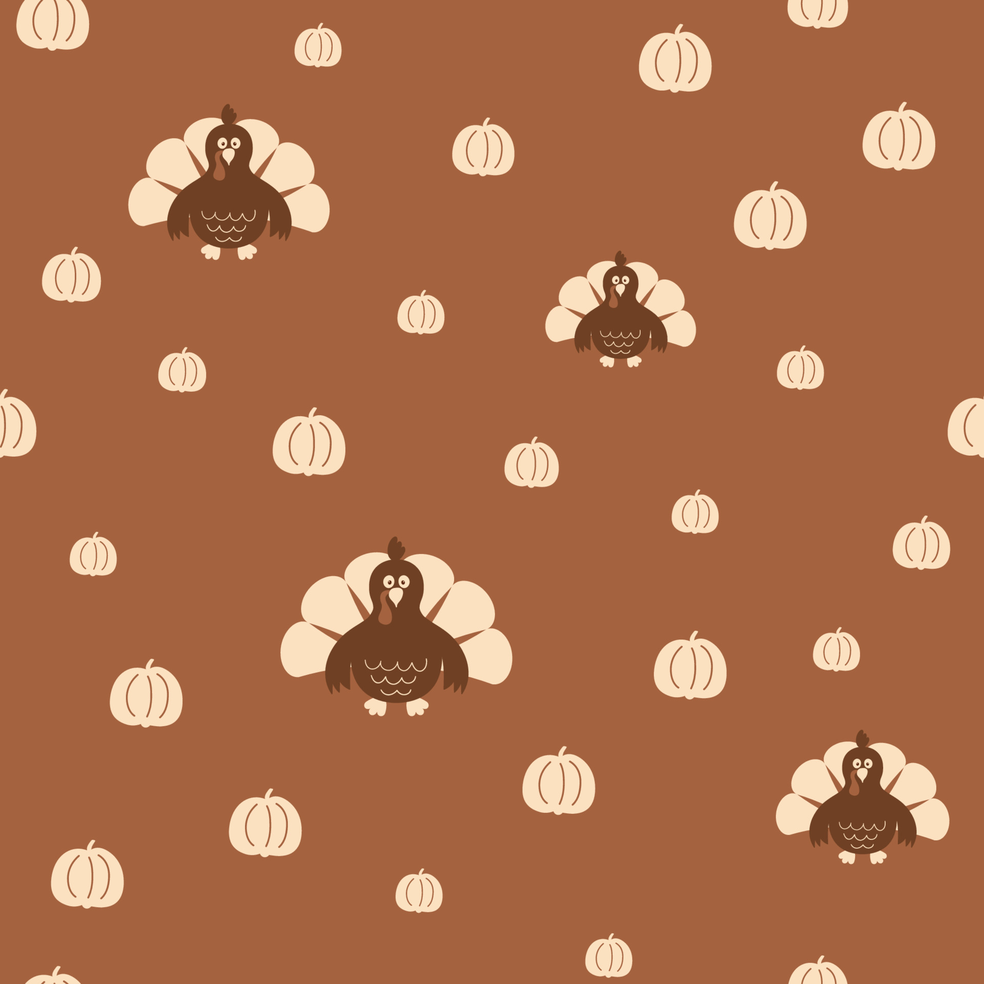 Boho Thanksgiving pattern, boho turkey bird, little pumpkin. Boho ...