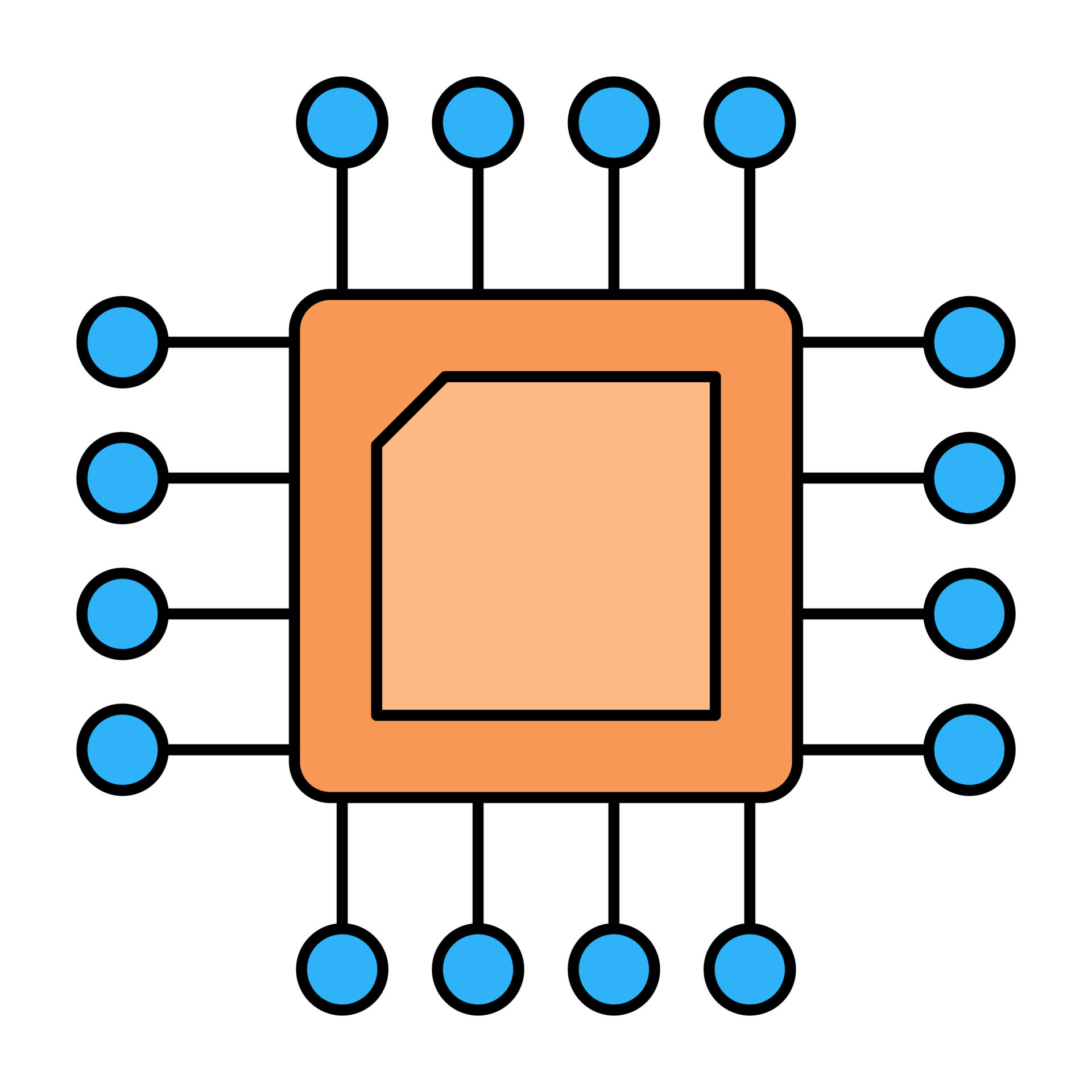 A Perfect Design Vector Of Microchip 13003600 Vector Art At Vecteezy