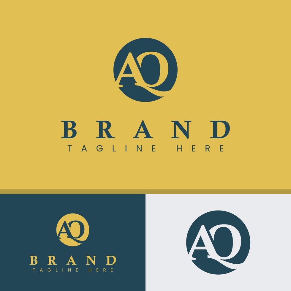 Letter Aq Imonogram Circle Logo Suitable For Any Business With Aq Or Qa Initials 13004289