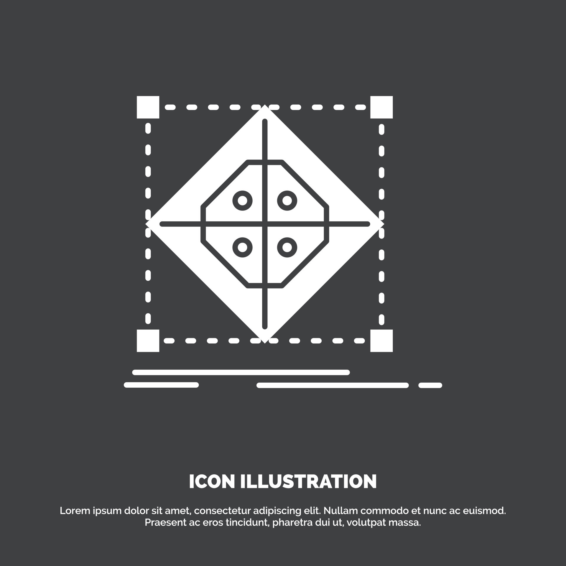 Architecture Cluster Grid Model Preparation Icon Glyph Vector Symbol For Ui And Ux Website
