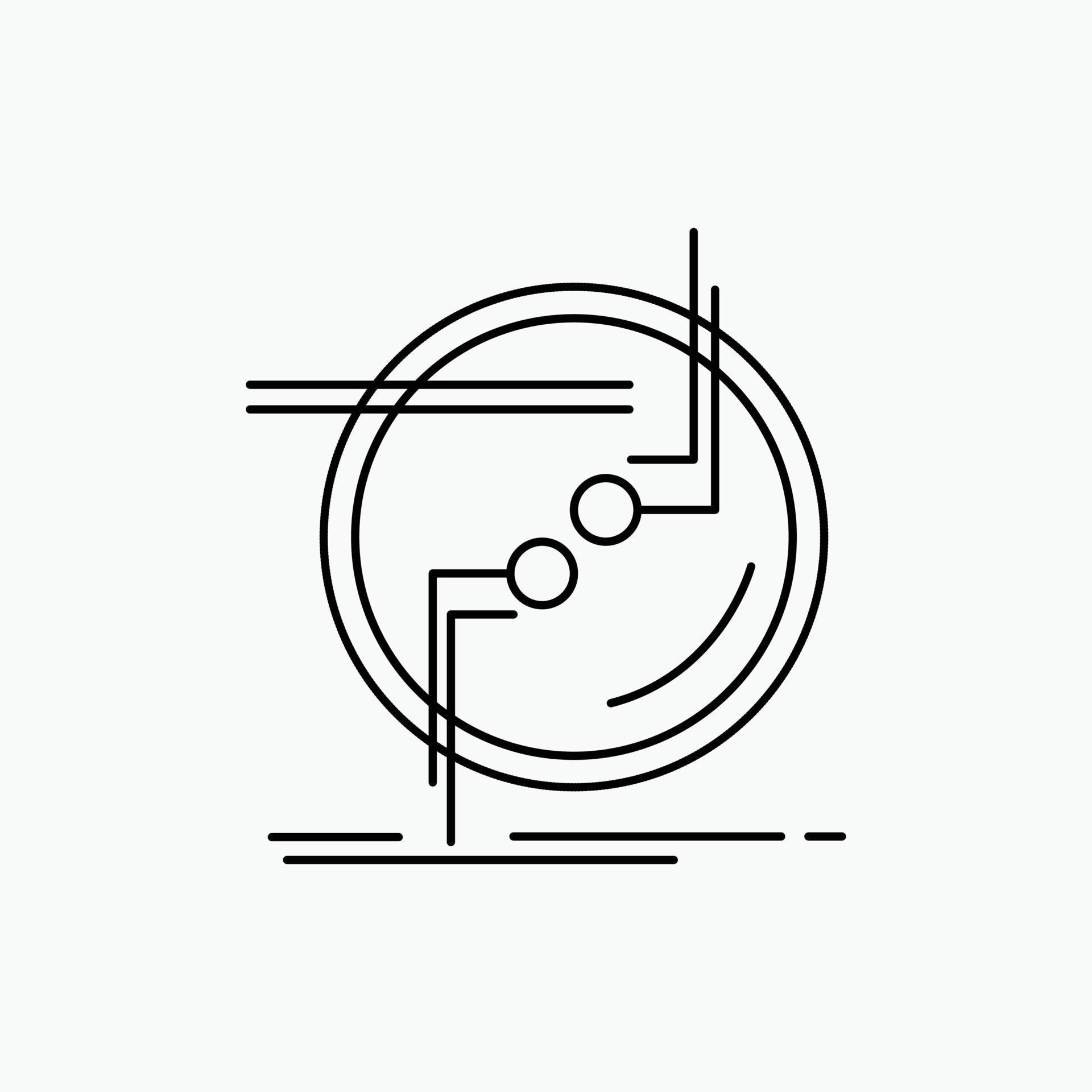 Chain Connect Connection Link Wire Line Icon Vector Isolated
