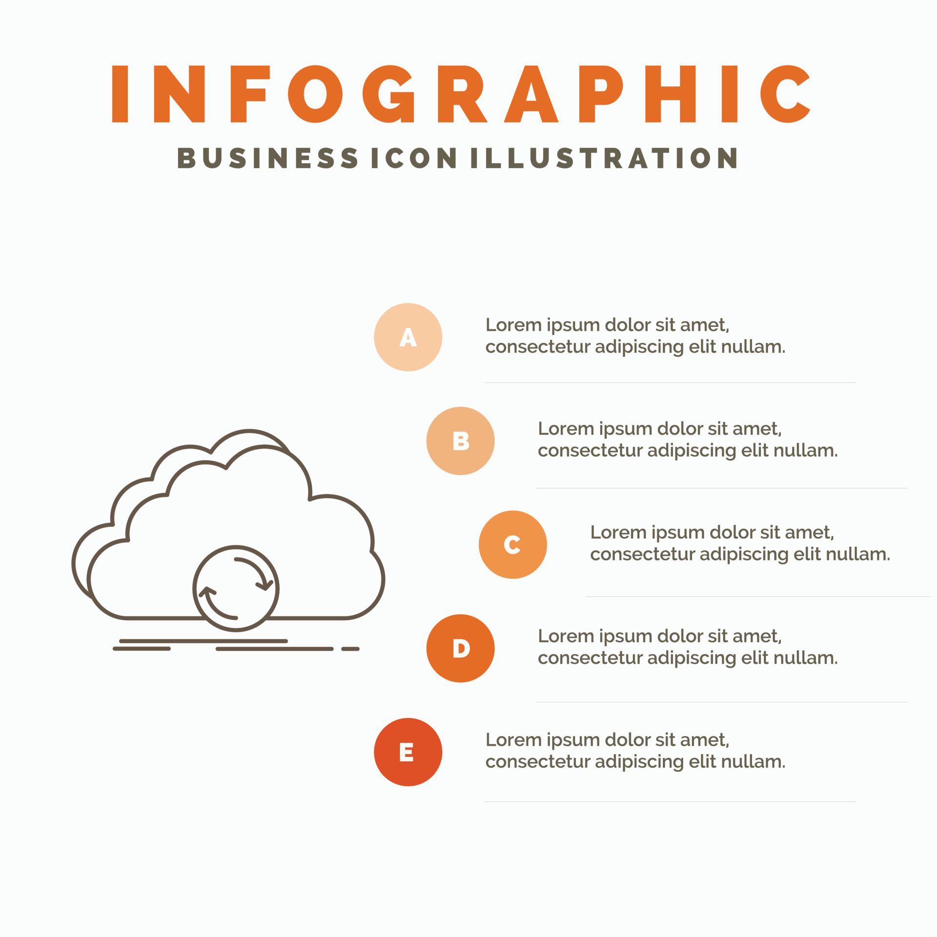 Cloud Syncing Sync Data Synchronization Infographics Template For Website And Presentation