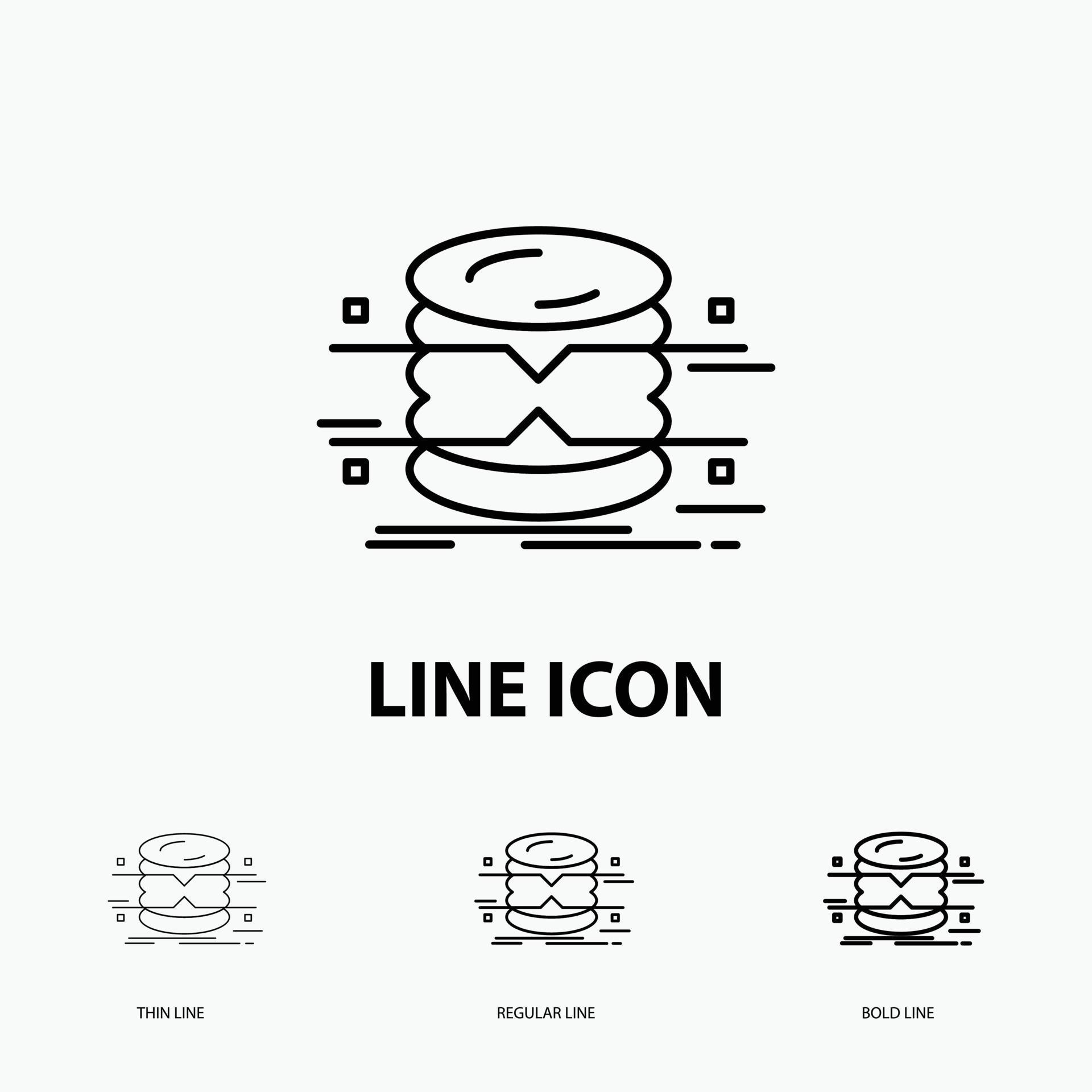 Database Data Architecture Infographics Monitoring Icon In Thin Regular And Bold Line Style
