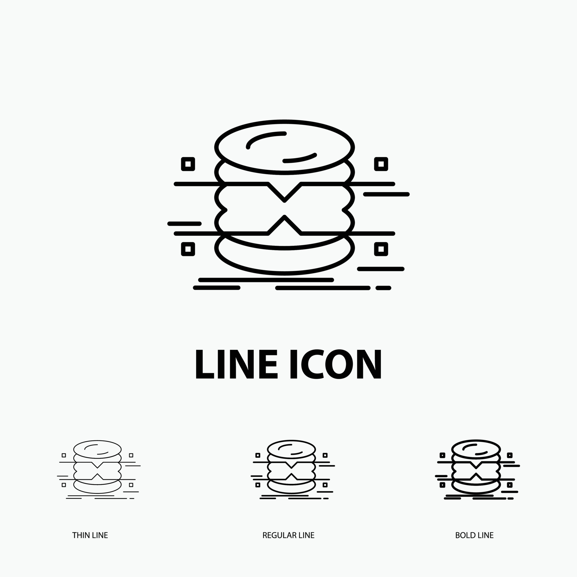 Database Data Architecture Infographics Monitoring Icon In Thin Regular And Bold Line Style