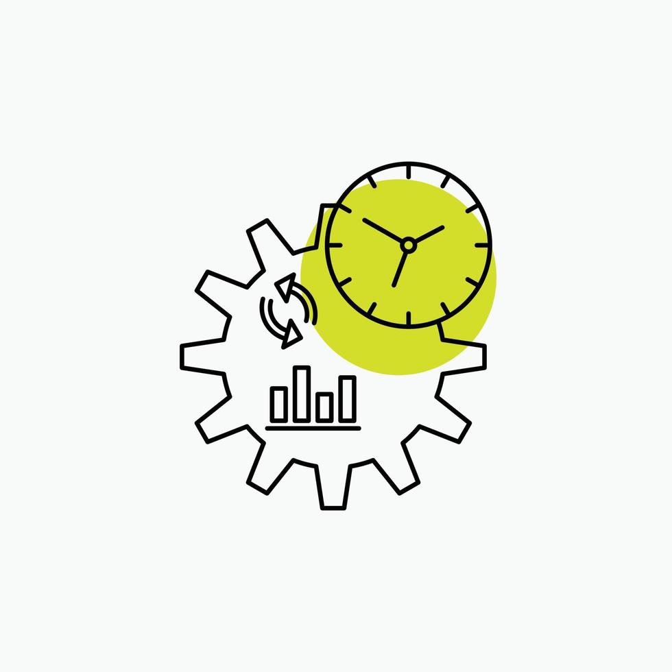 Business. engineering. management. process Line Icon 13006317 Vector ...