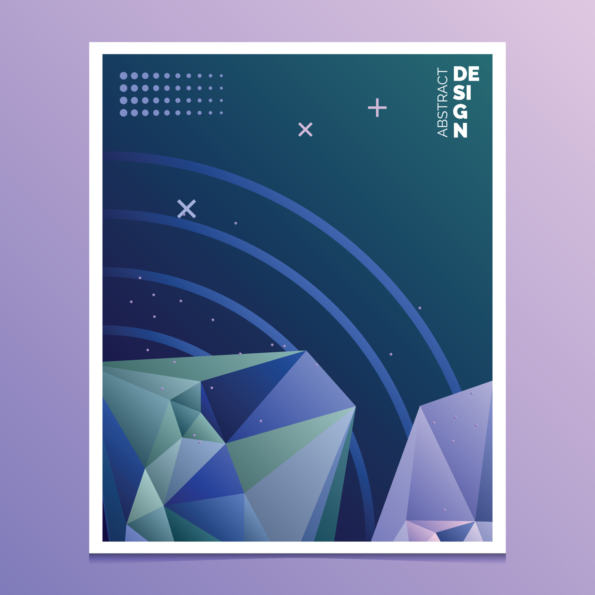 Abstract composition. A4 brochure cover design. Title sheet model ...