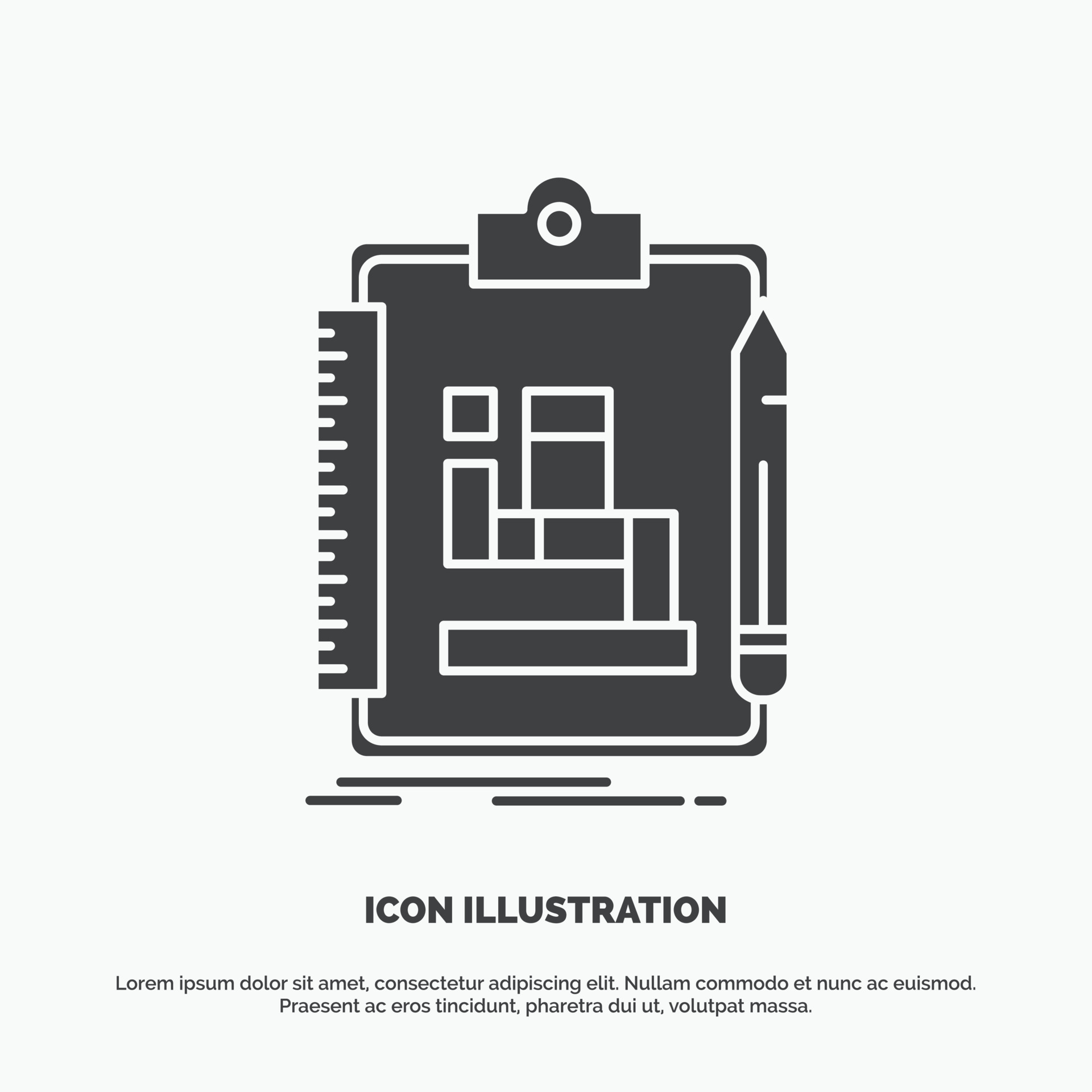 Algorithm Process Scheme Work Workflow Icon Glyph Vector Gray Symbol For Ui And Ux Website