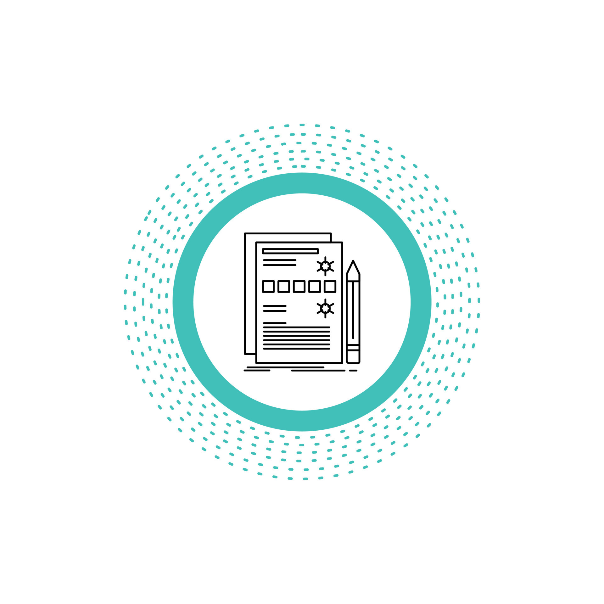 Component Data Design Hardware System Line Icon Vector Isolated