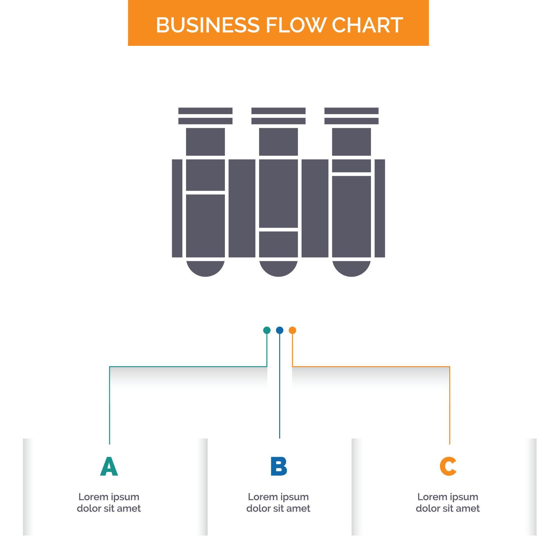 Test. Tube. Science. laboratory. blood Business Flow Chart Design with ...