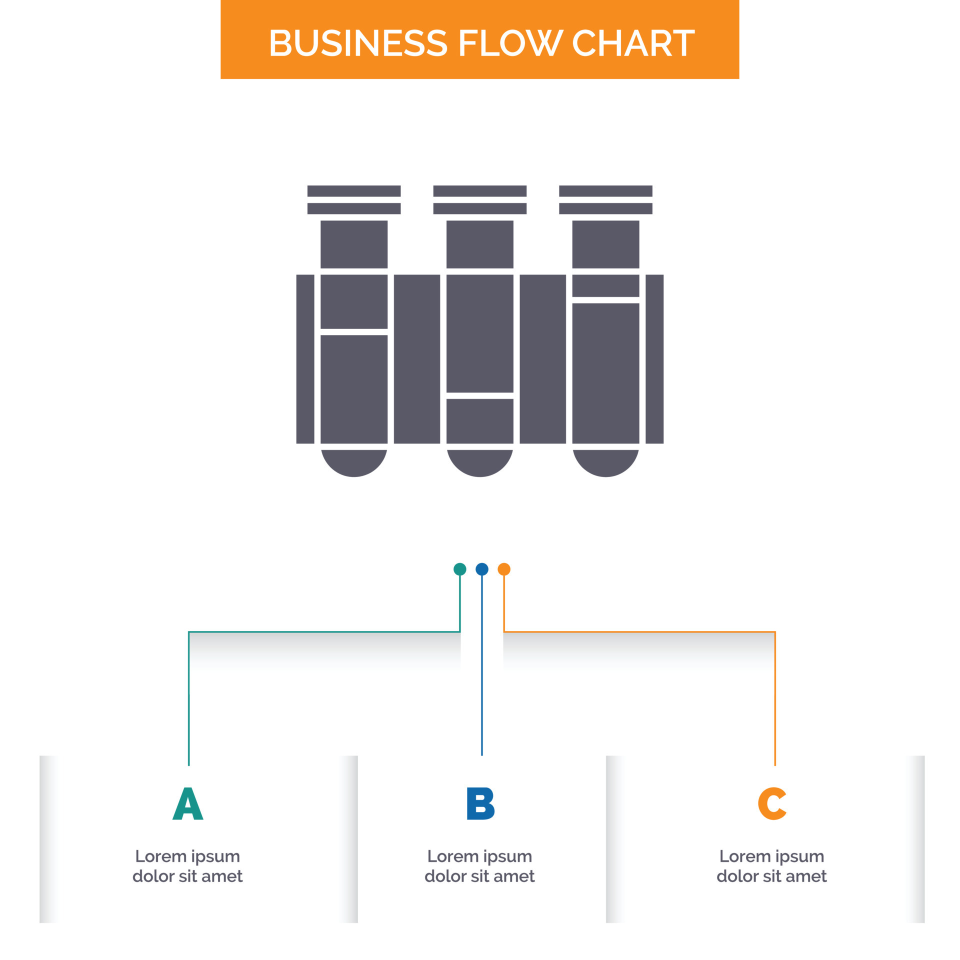 Test. Tube. Science. laboratory. blood Business Flow Chart Design with ...