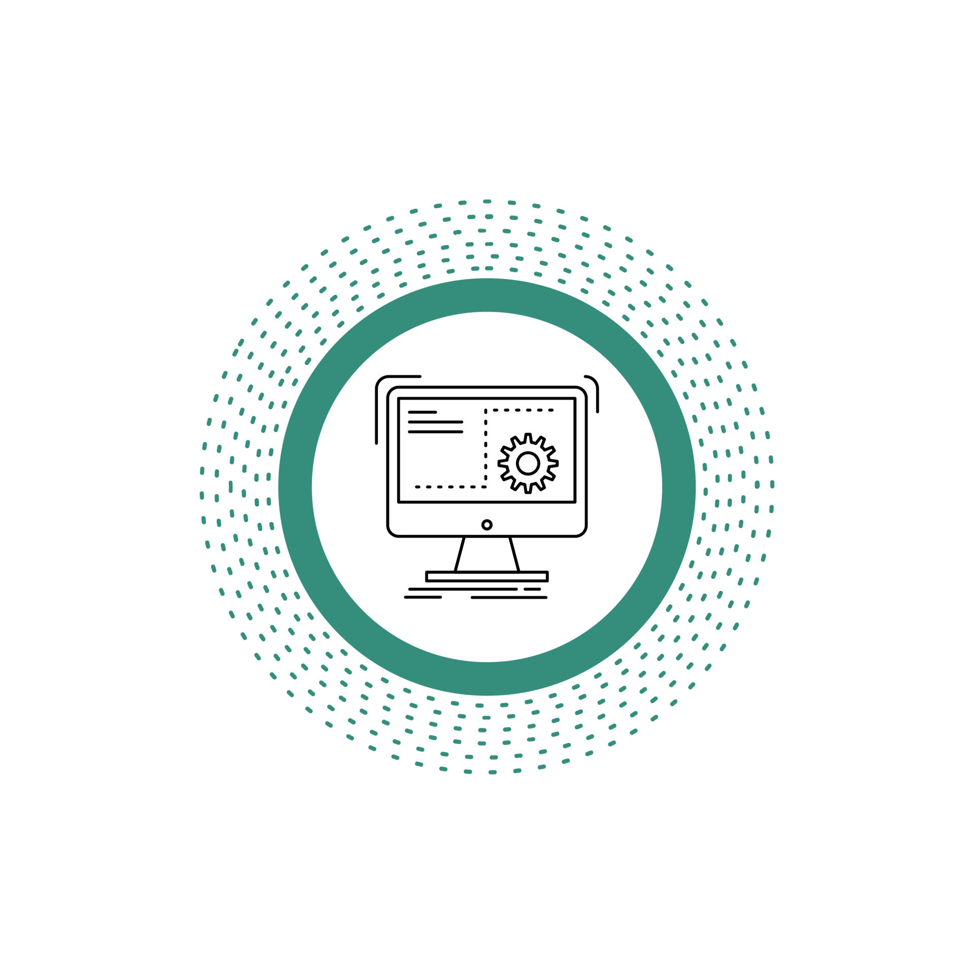 Command. computer. function. process. progress Line Icon. Vector isolated illustration 13008243 ...