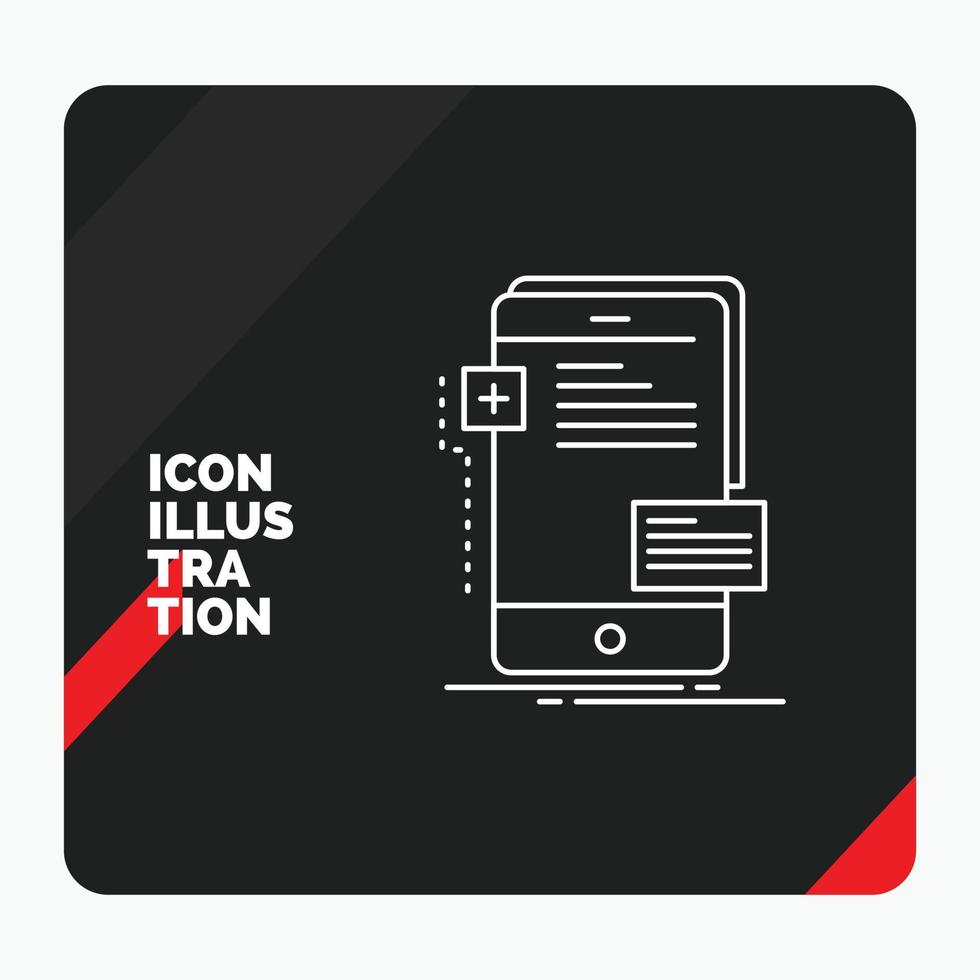 Red And Black Creative Presentation Background For Frontend Interface