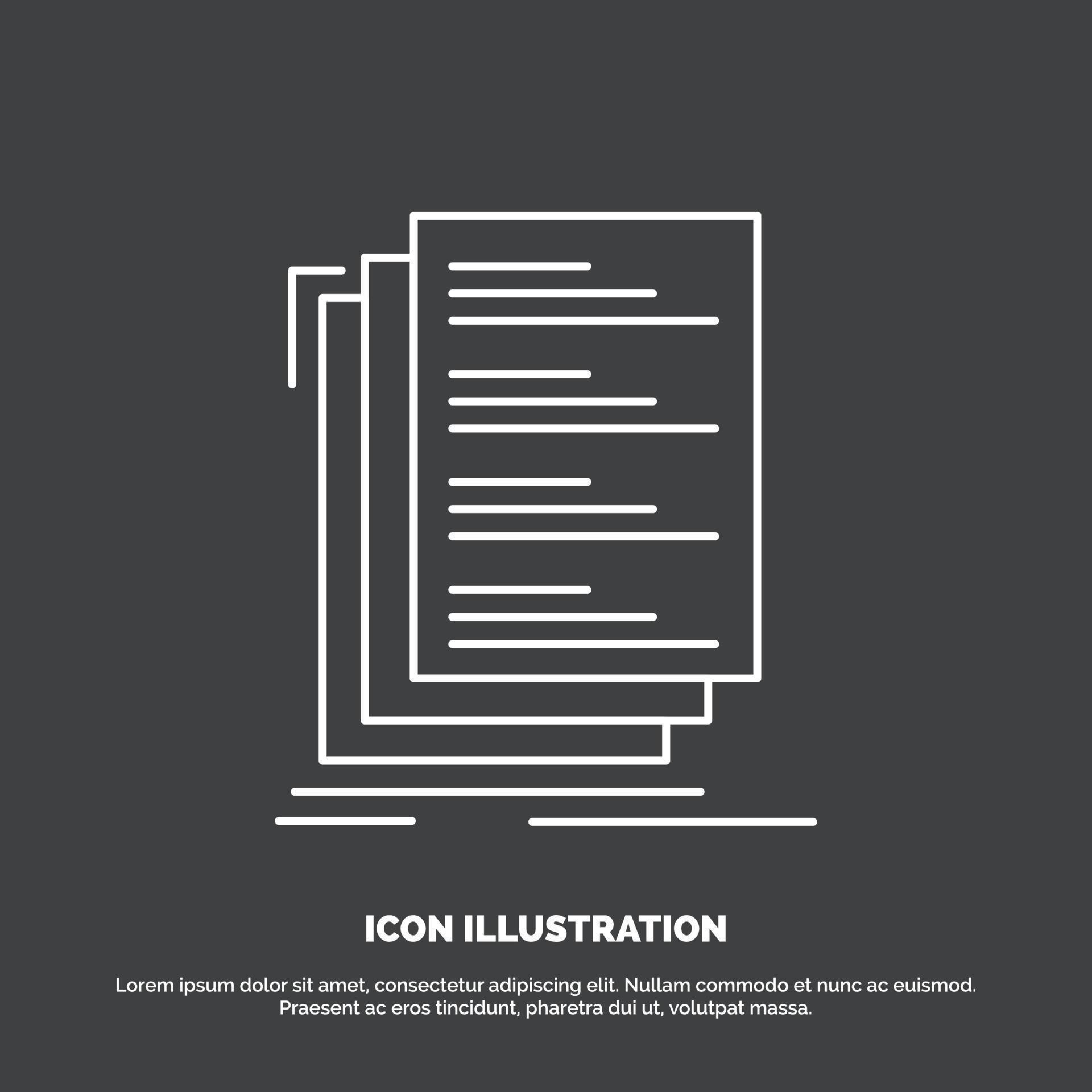 Code Coding Compile Files List Icon Line Vector Symbol For Ui And 3163