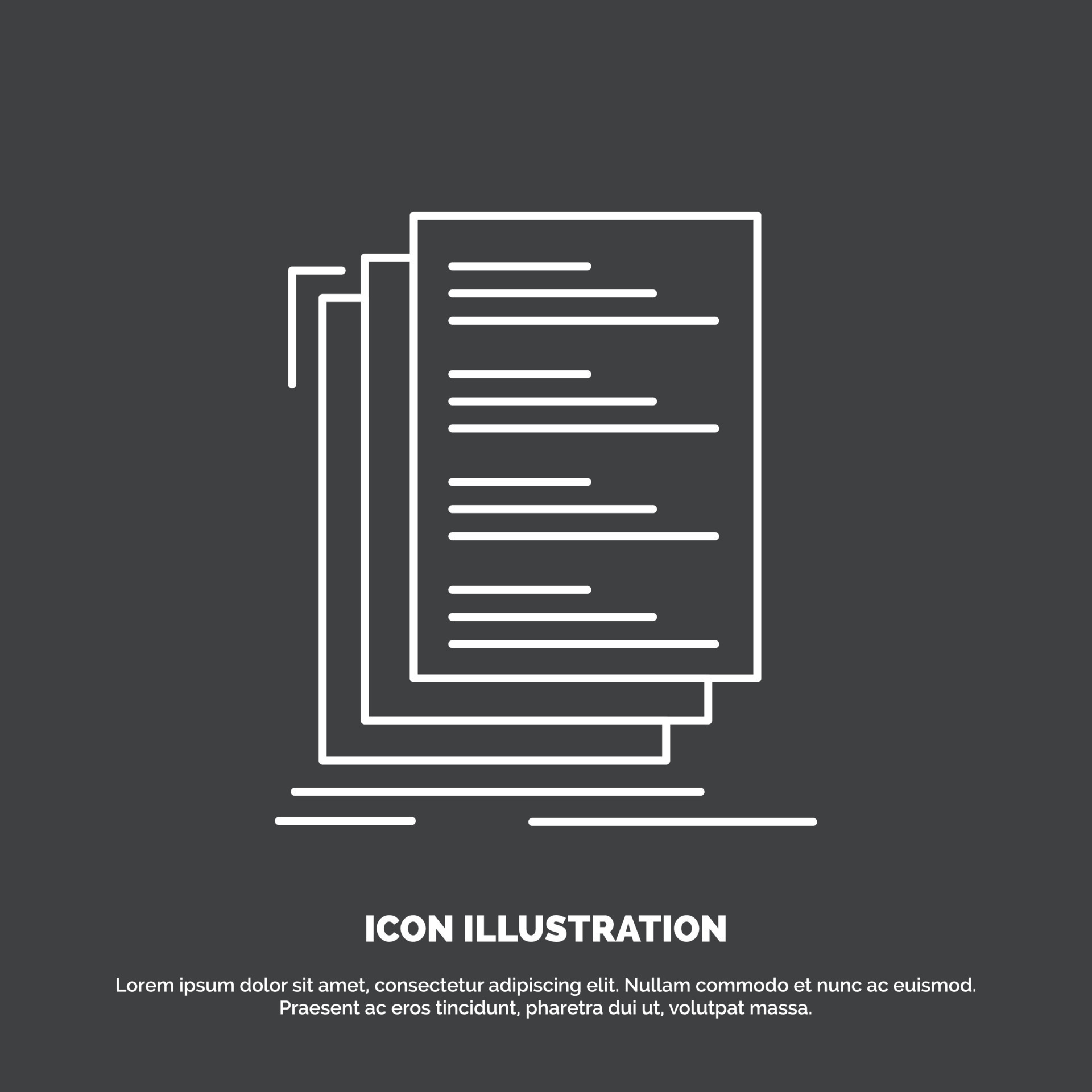 Code Coding Compile Files List Icon Line Vector Symbol For Ui And Ux Website Or Mobile