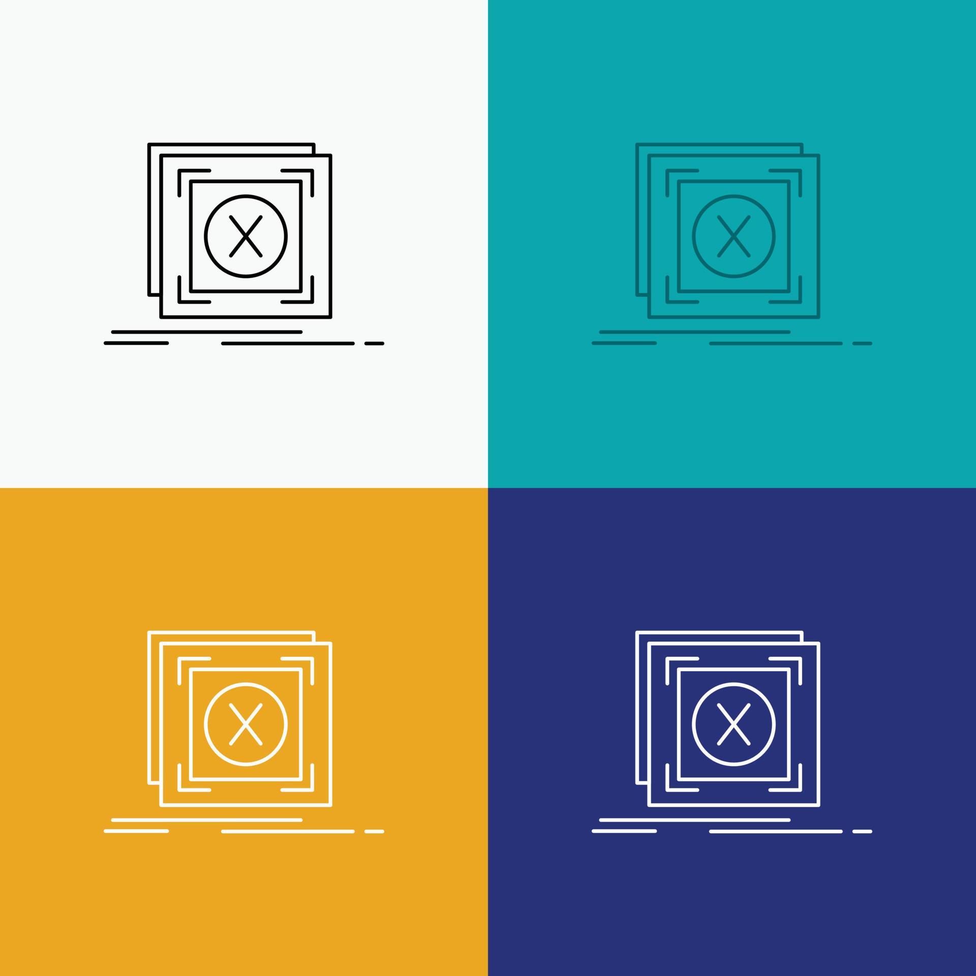 error. application. message. problem. server Icon Over Various Background. Line style design ...