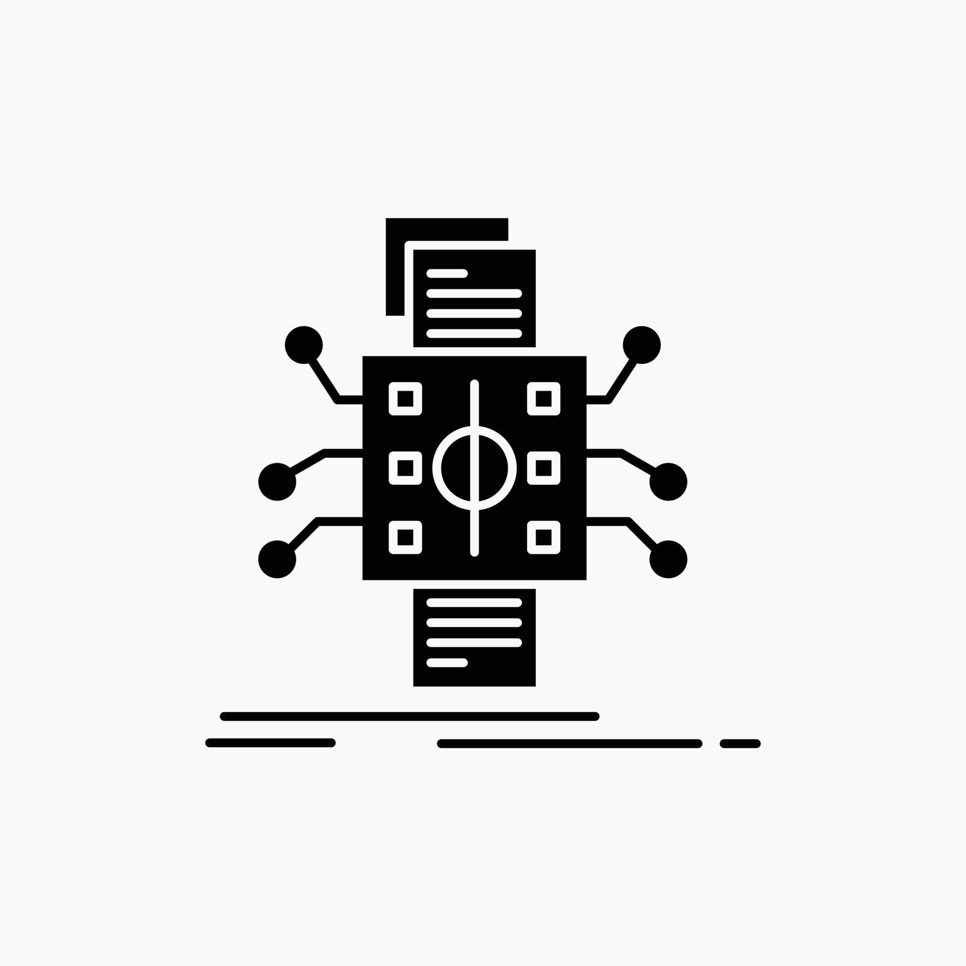 Analysis. data. datum. processing. reporting Glyph Icon. Vector isolated illustration 13016092 ...