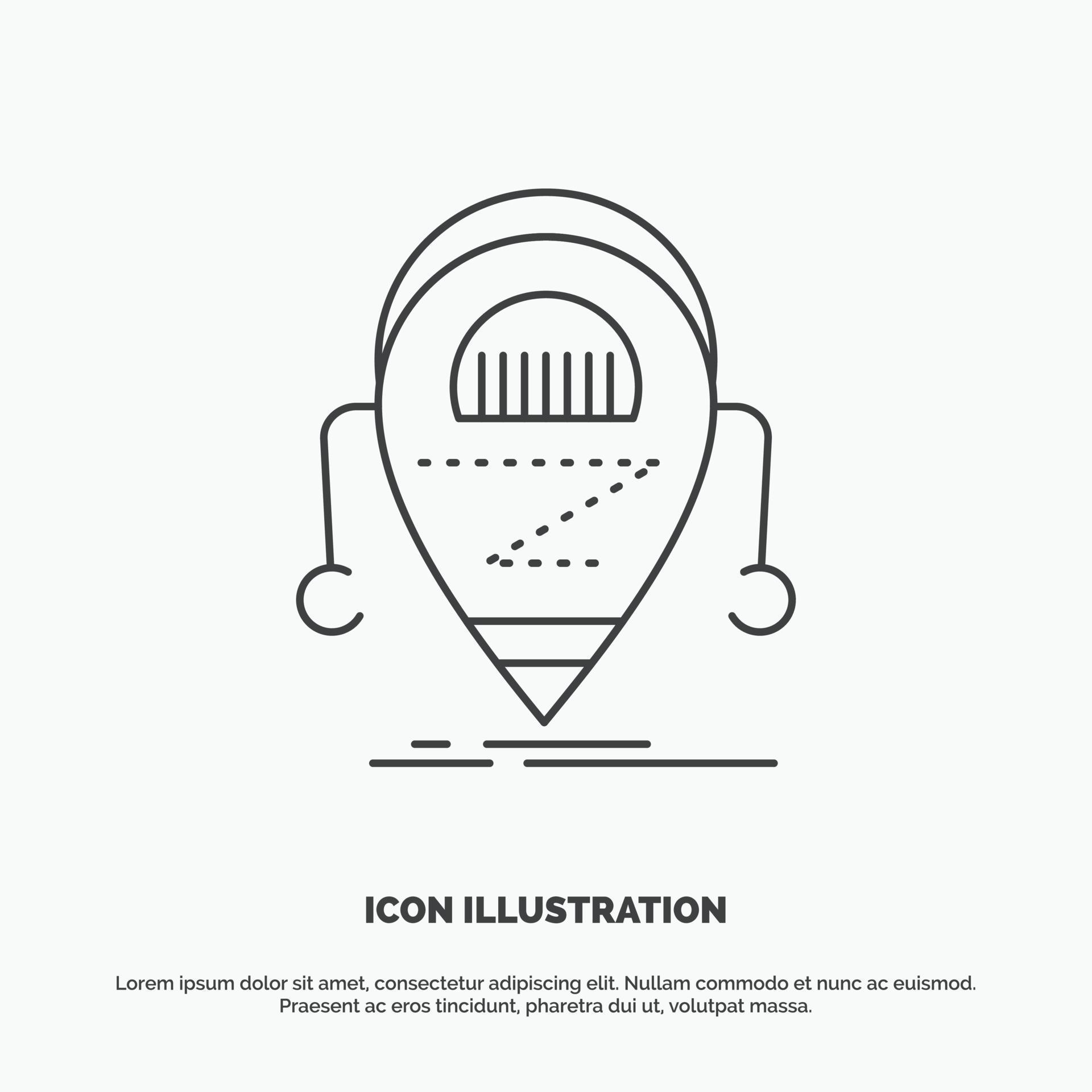 Android Beta Droid Robot Technology Icon Line Vector Gray Symbol For Ui And Ux Website Or