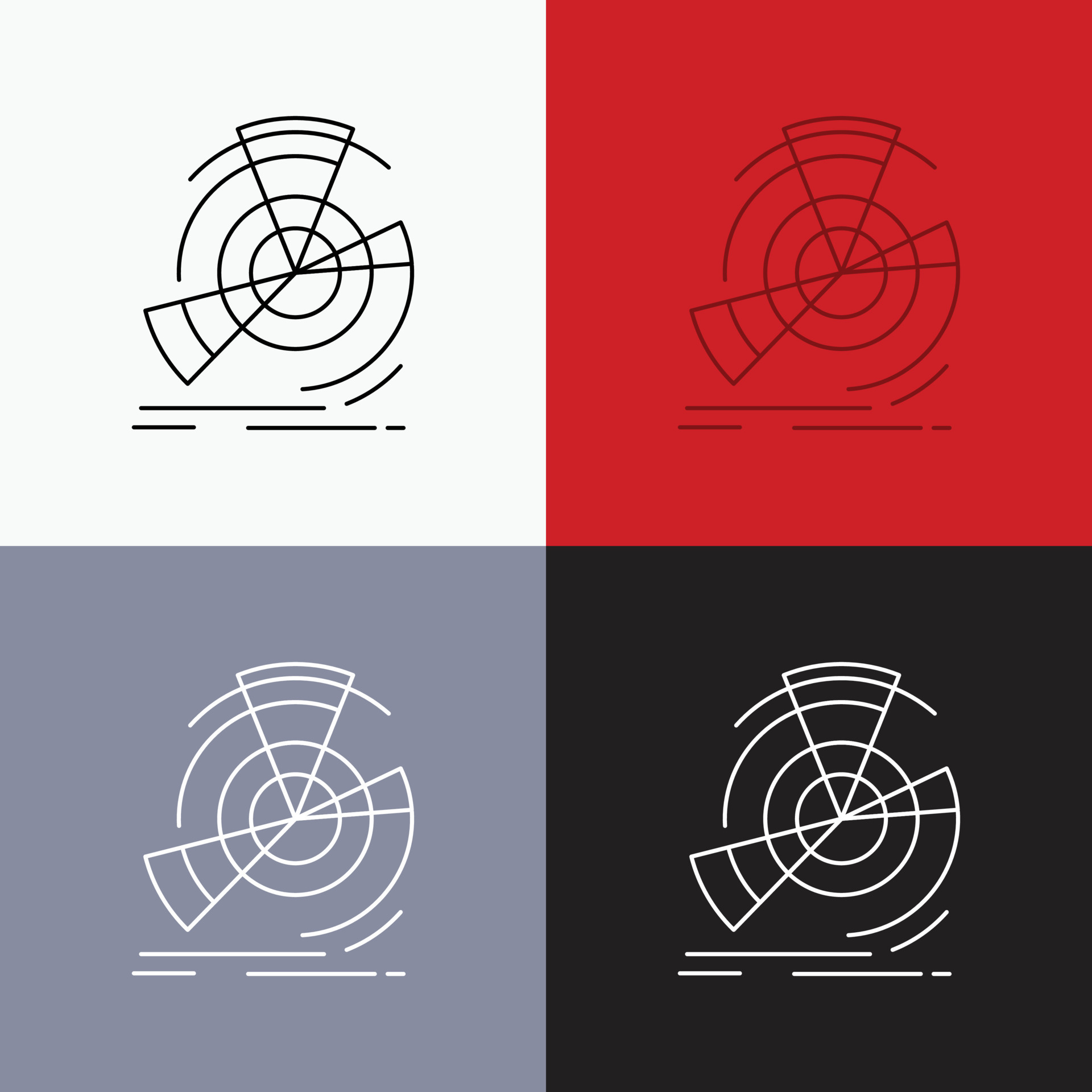 Data Diagram Performance Point Reference Icon Over Various Background Line Style Design
