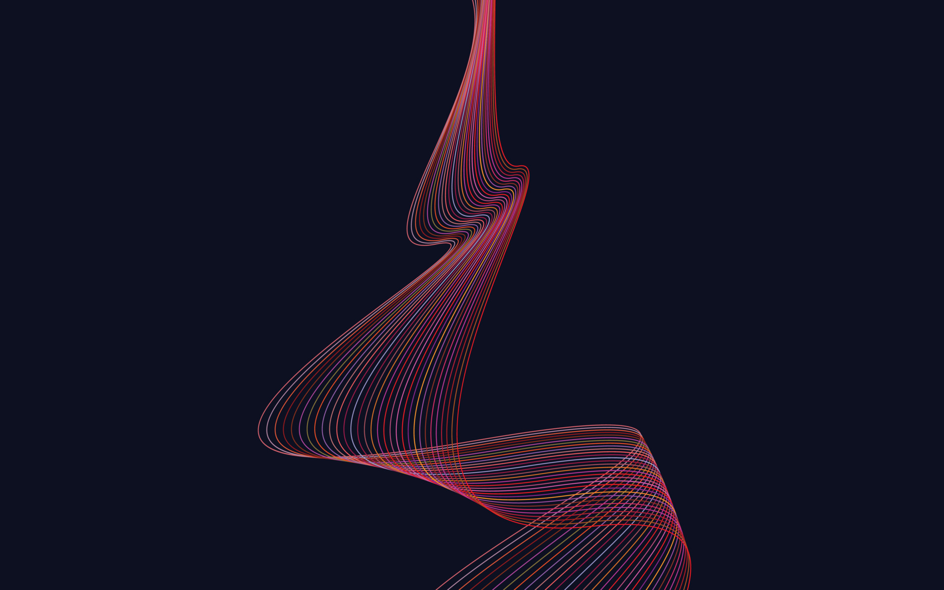 Stylish Red wavy lines abstract background design 13016383 Vector Art ...