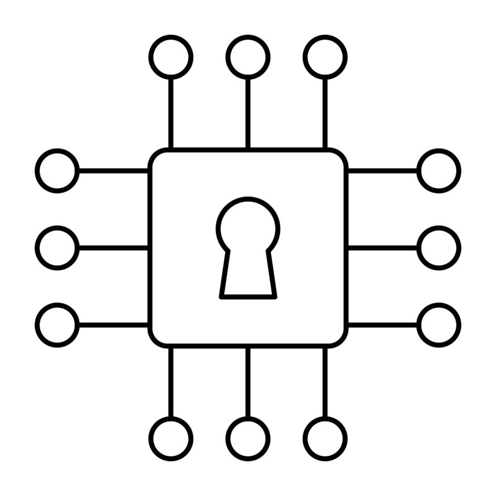 A Perfect Design Vector Of Secure Microchip 13018919 Vector Art At Vecteezy