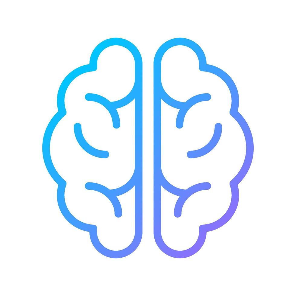 Human brain pixel perfect gradient linear vector icon. Central nervous ... Human brain pixel perfect gradient linear vector icon. Central nervous ...