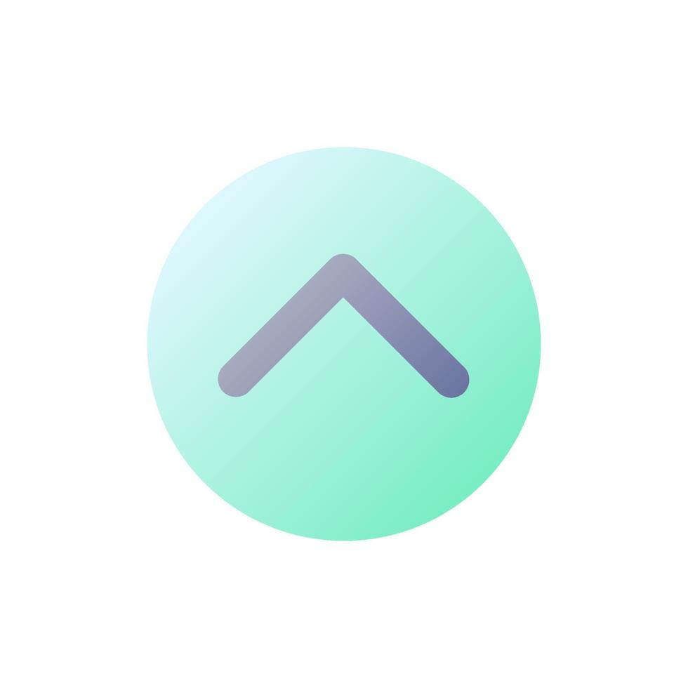 Upward Direction Arrow Pixel Perfect Flat Gradient Color Ui Icon Upload Button Webpage Element